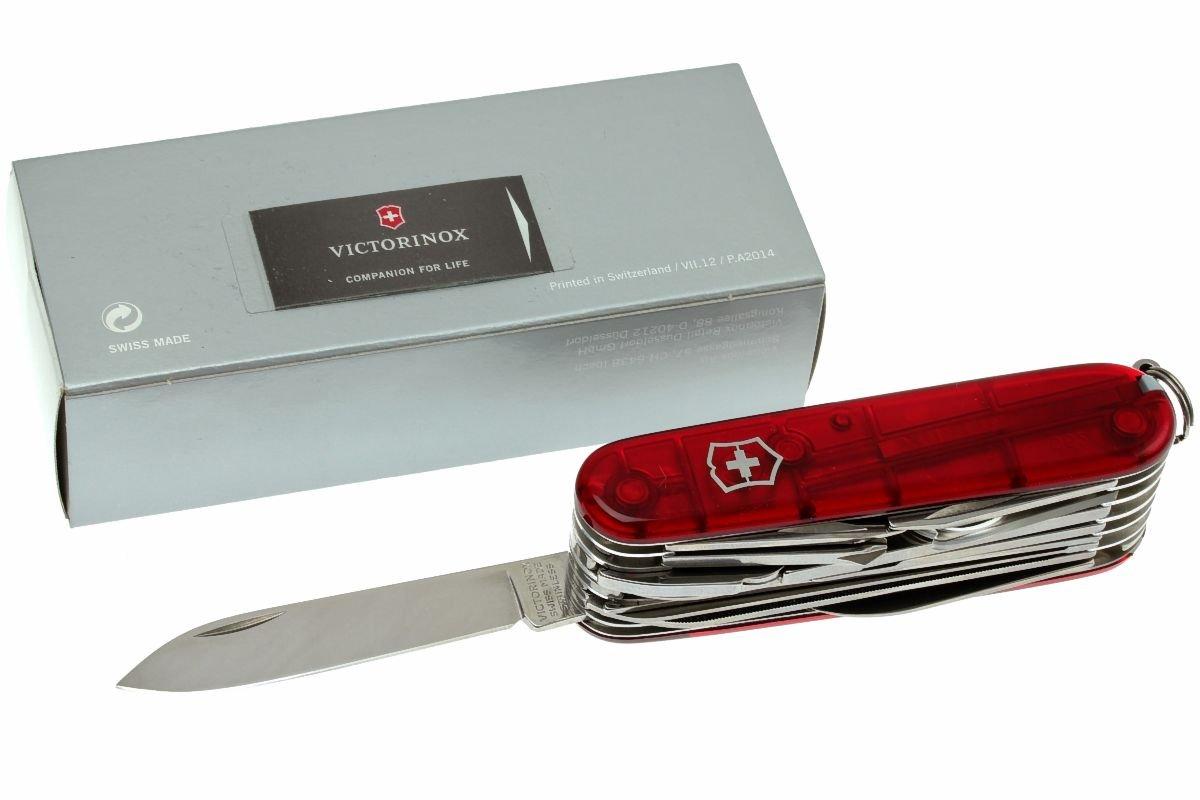 Victorinox Swisschamp (33) - red transparant | Advantageously shopping ...