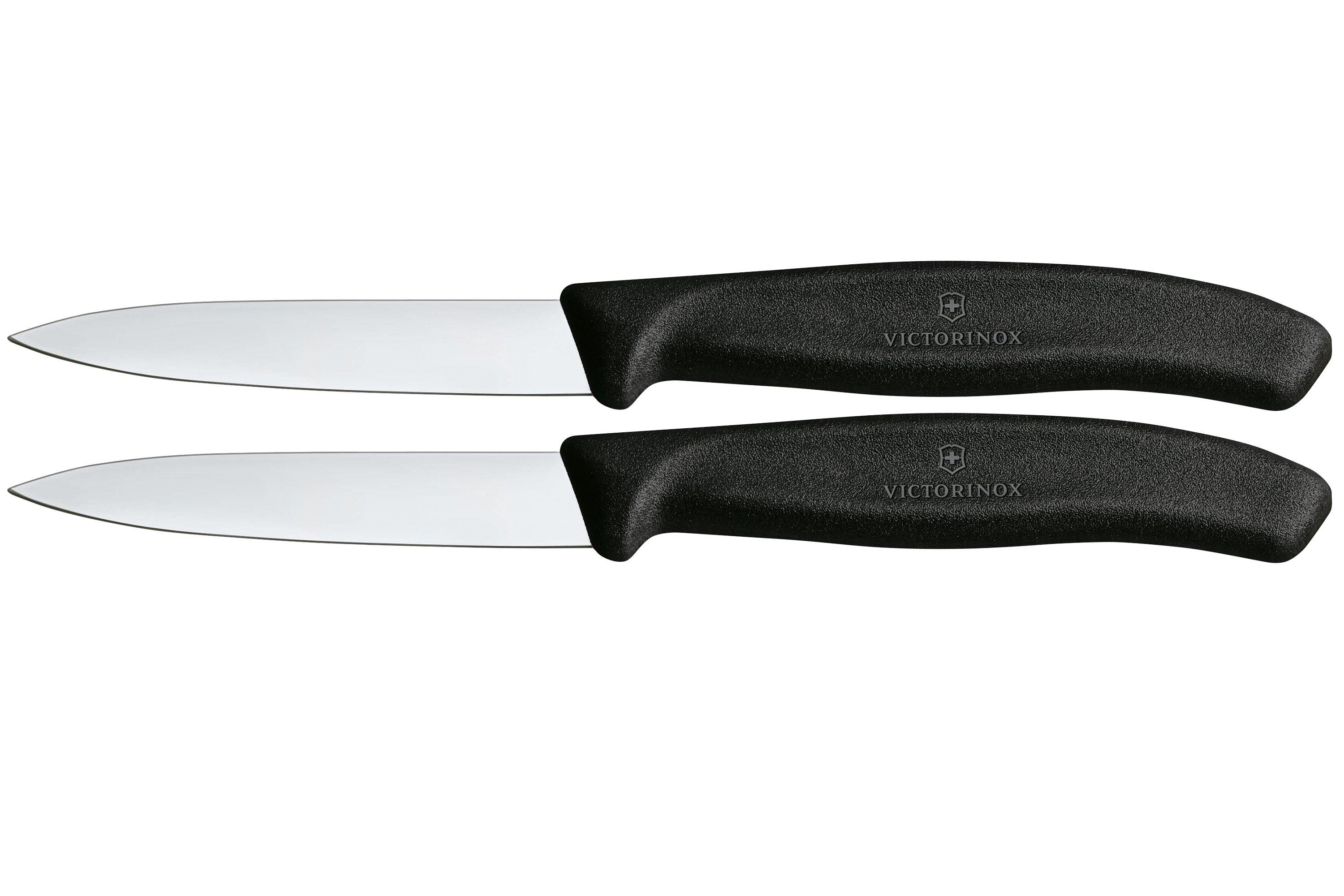 Victorinox Swiss Classic 6.7603.2 Straight, Black, conjunto de 2 facas para legumes, 8 cm ...