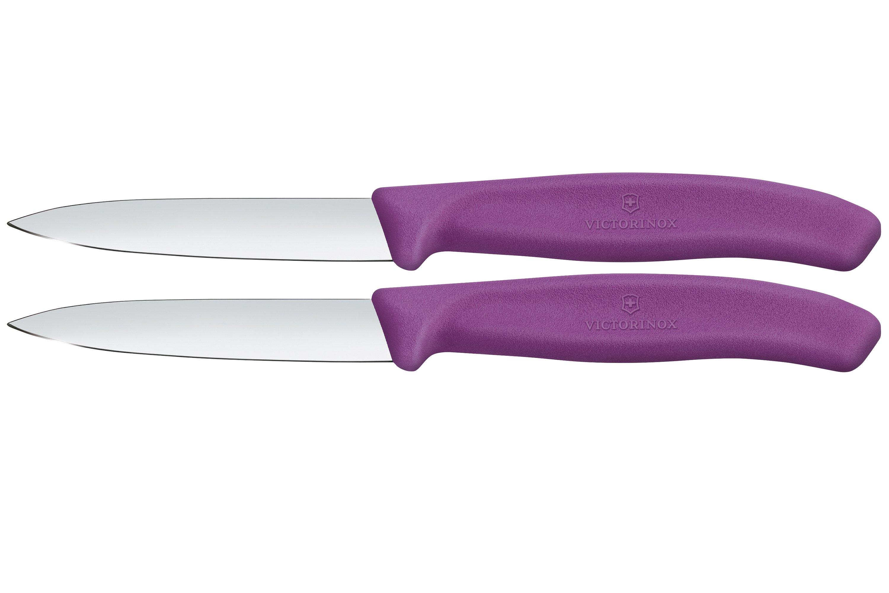 Zestaw noży do warzyw Victorinox Swiss Classic 6.7605.2C1 Straight, Purple, 2 szt., 8 cm ...