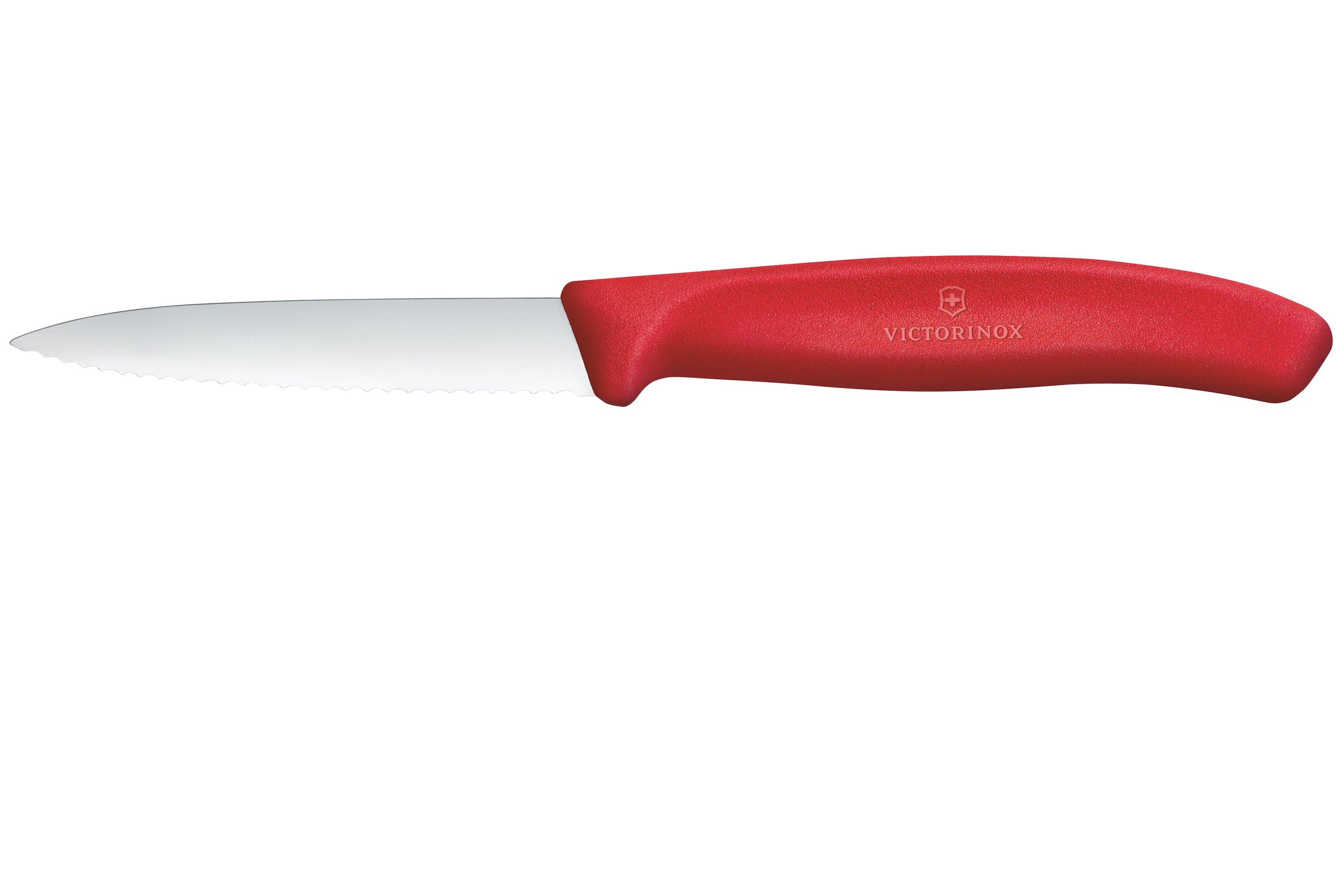 Victorinox Swiss Classic 6.7631.C1 Wavy, Red, serrated vegetable knife ...