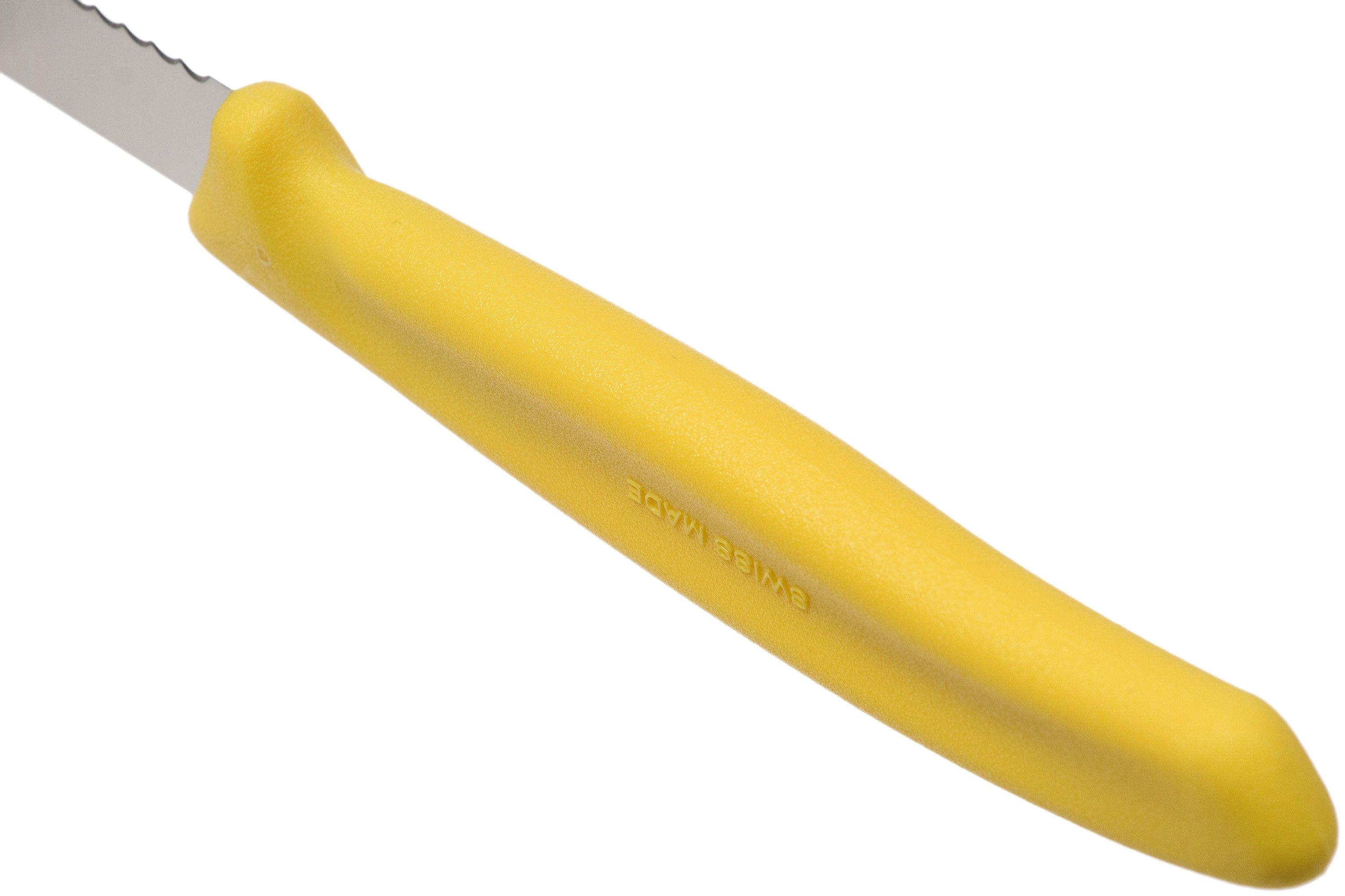 Victorinox SwissClassic faca para legumes serrilhada amarelo 8 cm ...