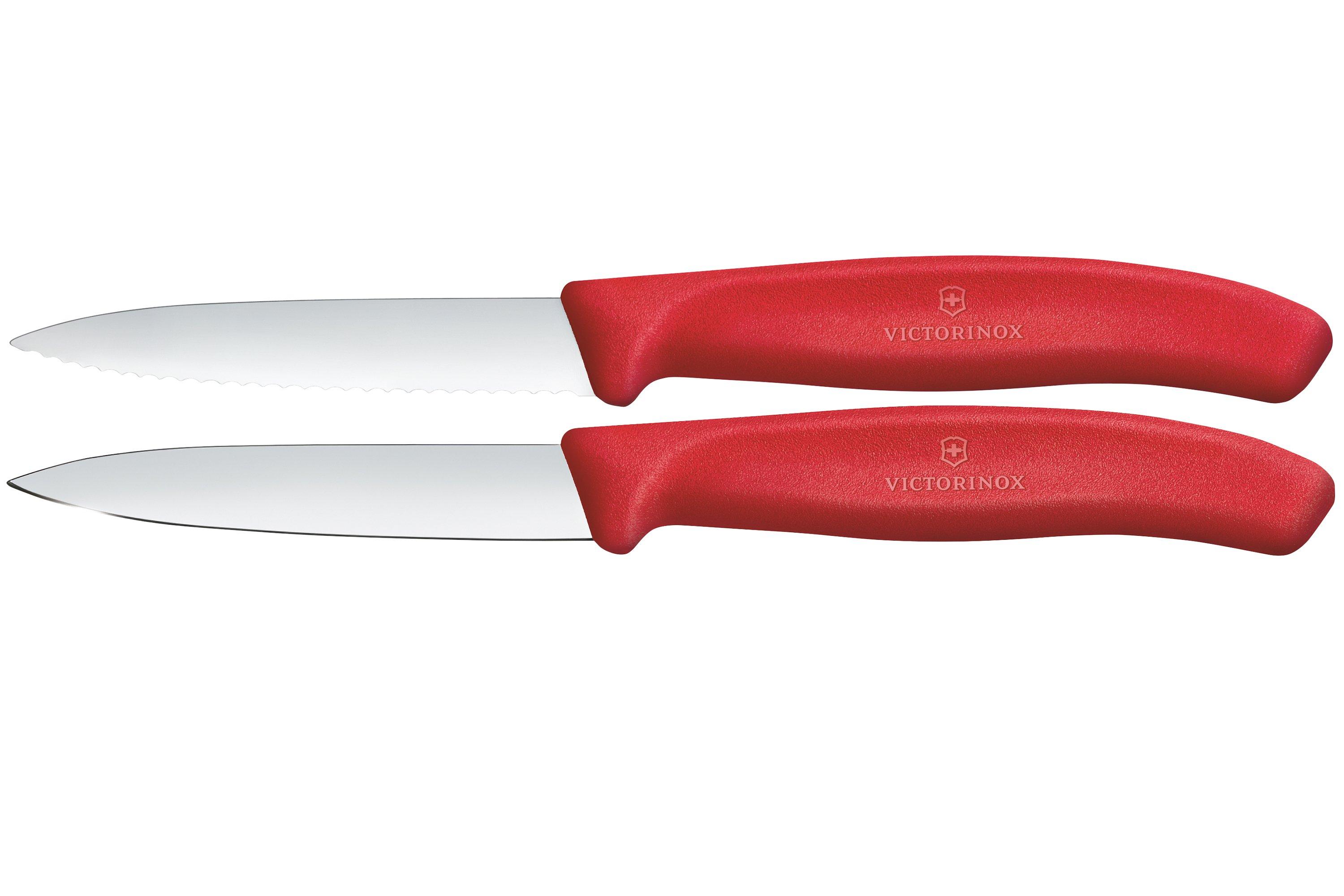 Victorinox Swiss Classic 6.7691.2C1 Straight/Wavy, Red, set di 2 ...