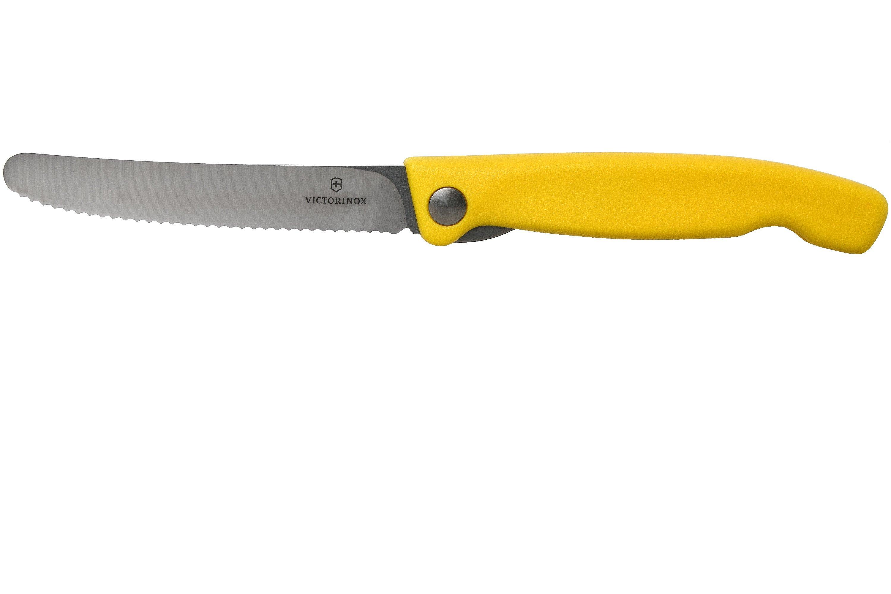 Victorinox SwissClassic faca de legumes dobrável serrilhada amarelo, 6. ...