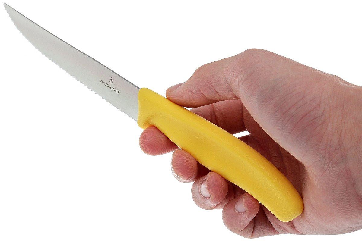 Victorinox Swissclassic coltello da pizza/bistecca giallo, set di due ...