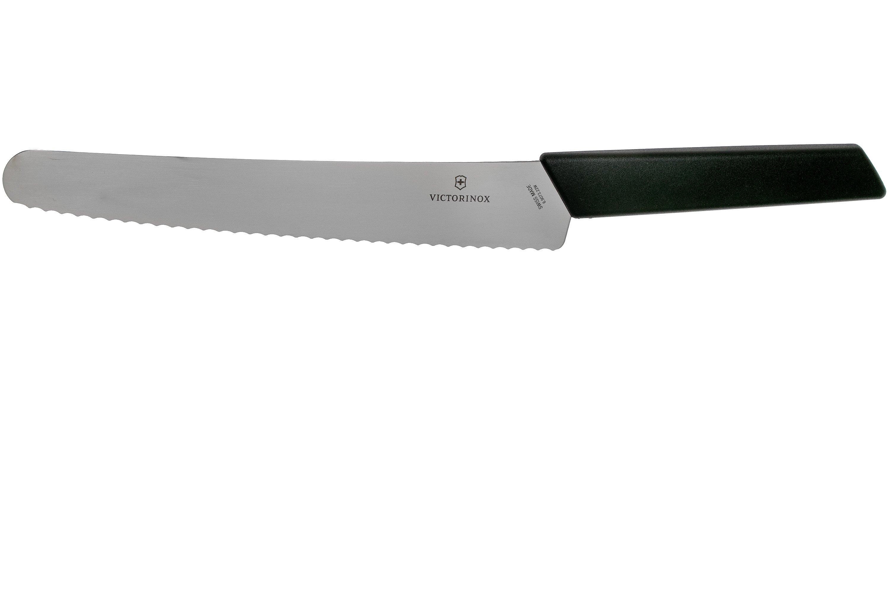 Victorinox Swiss Modern bread knife 22 cm, black | Advantageously ...