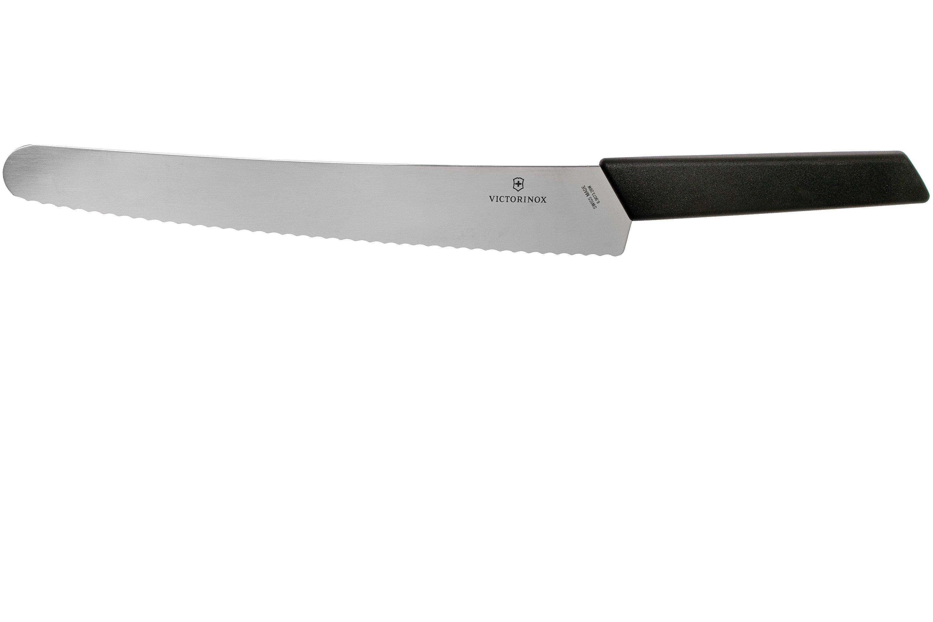 Victorinox Swiss Modern 6.9073.26WB bread knife 26cm, black ...