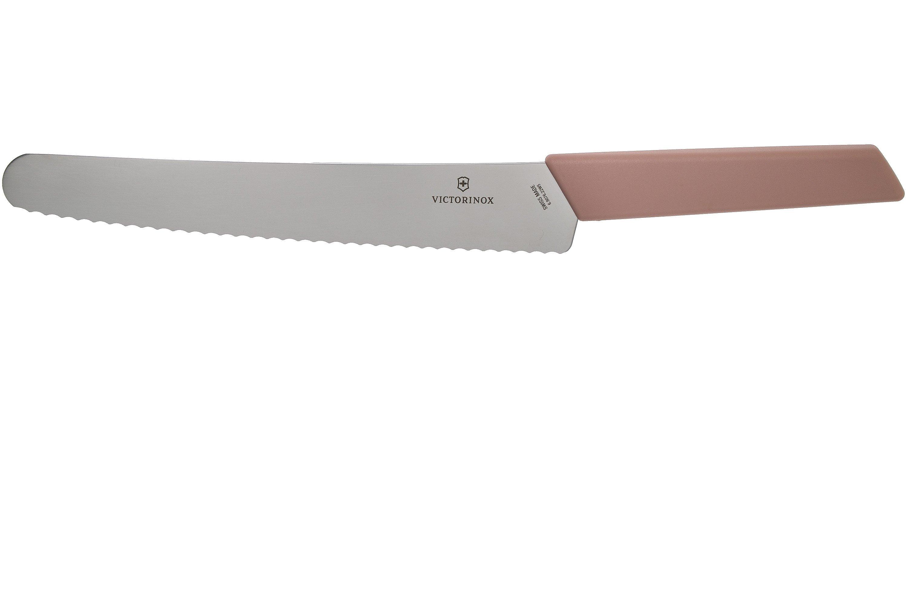 Victorinox Swiss Modern bread knife 22 cm, pink | Advantageously ...