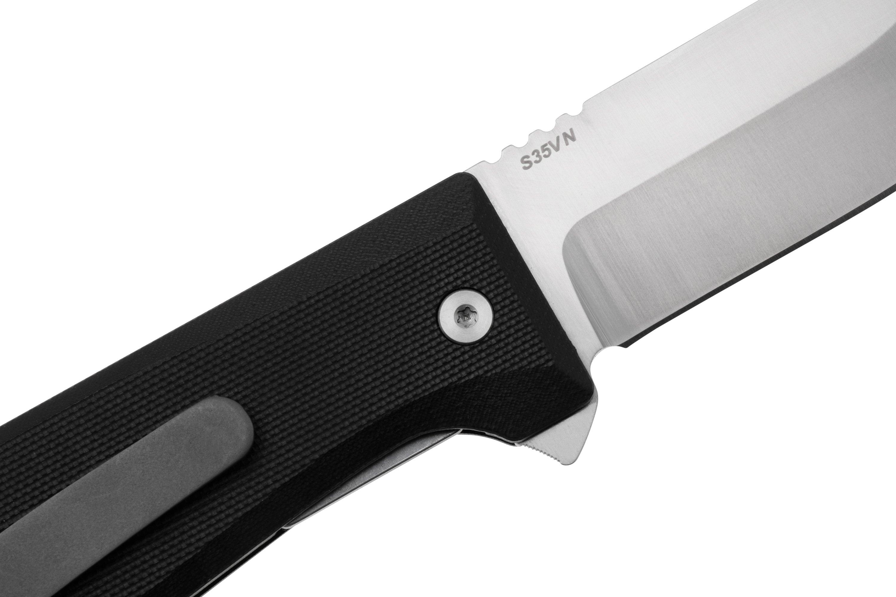 WESN Allman SN04-1, CPM S35VN, Black G10, pocket knife | Advantageously ...
