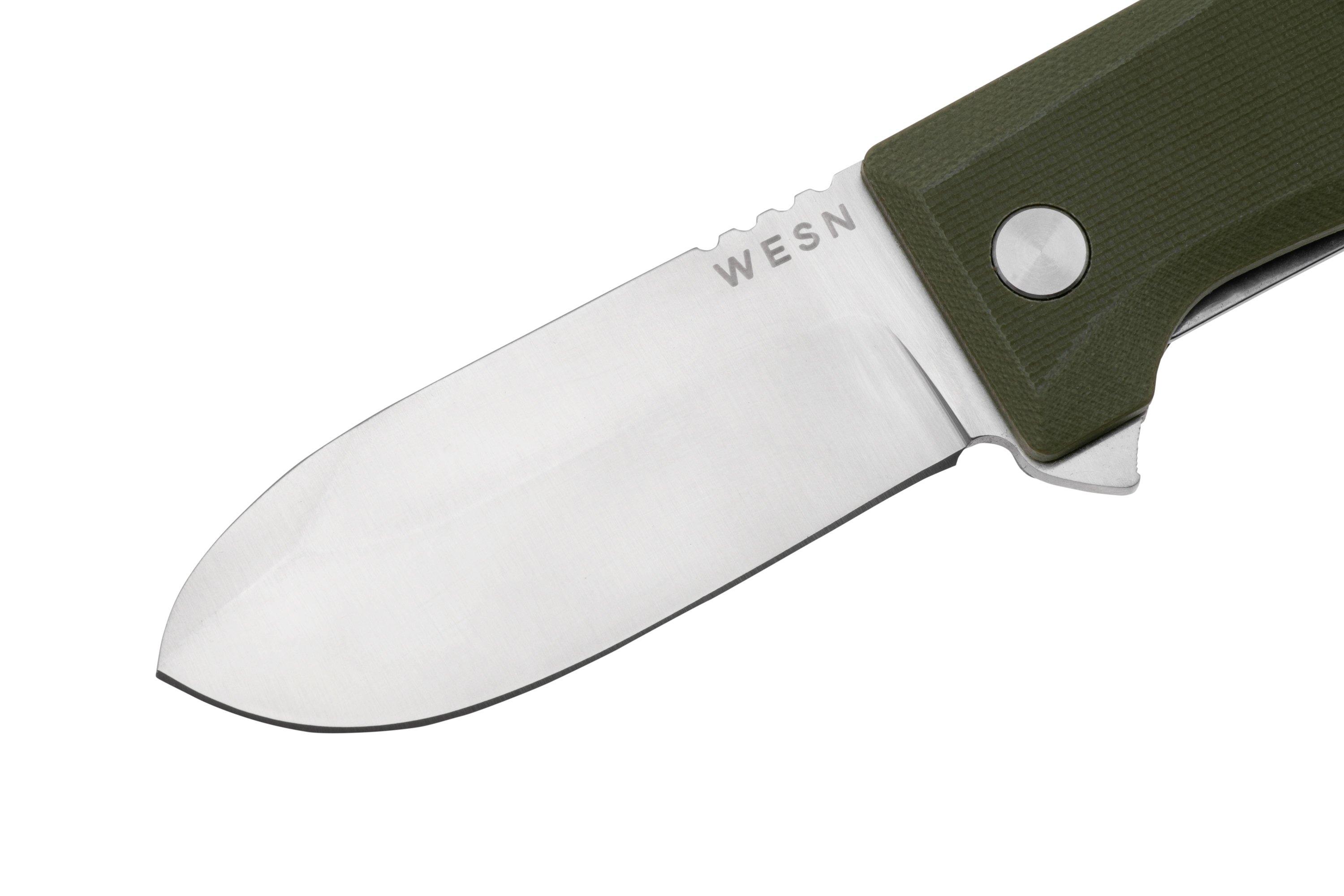 WESN Allman SN04-2, CPM S35VN, OD Green G10, pocket knife ...