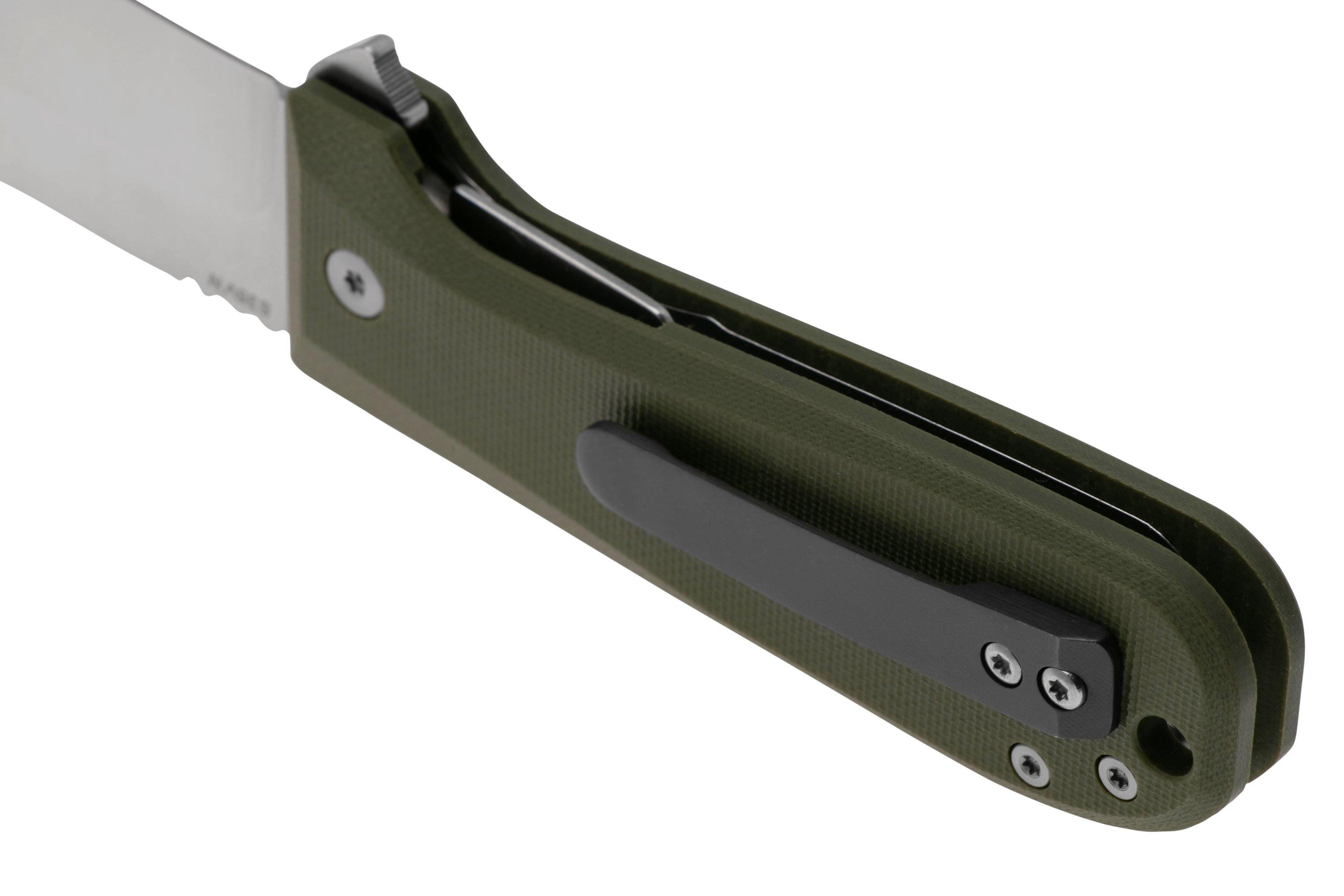 WESN Allman SN04-2, CPM S35VN, OD Green G10, pocket knife ...