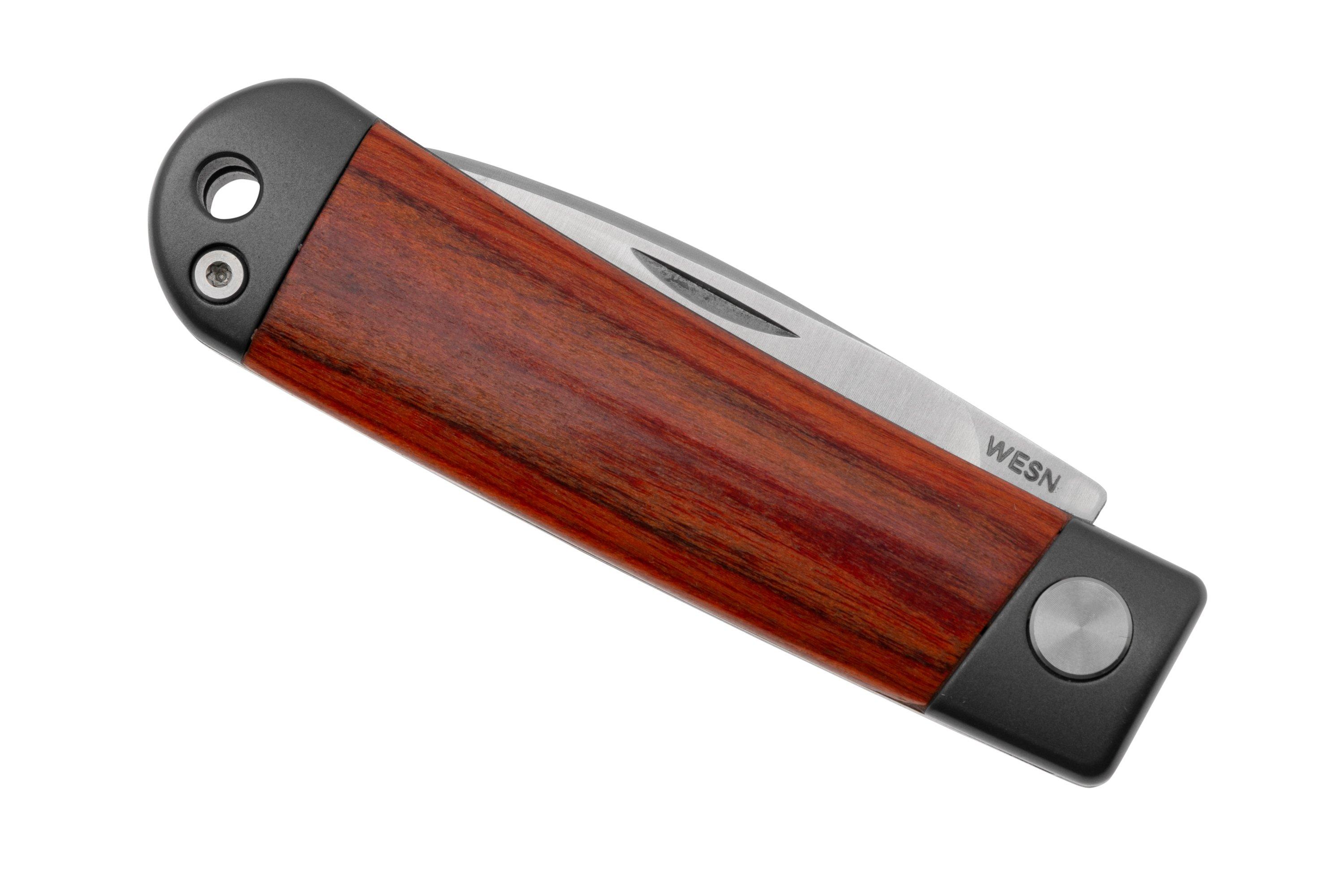 WESN Henry SN07-0, 12C27, Cherry Wood, slipjoint pocket knife ...