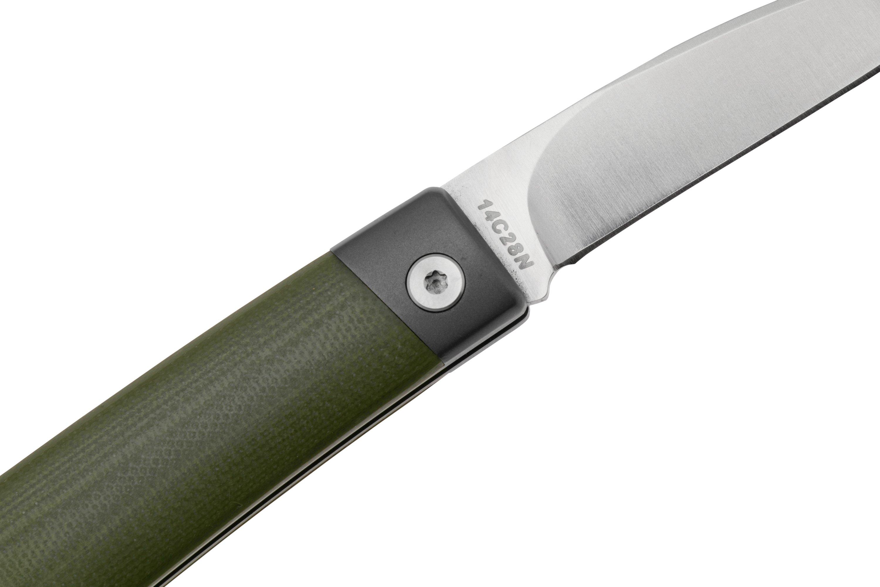 WESN Henry SN07-3, 12C27, OD Green G10, slipjoint pocket knife ...