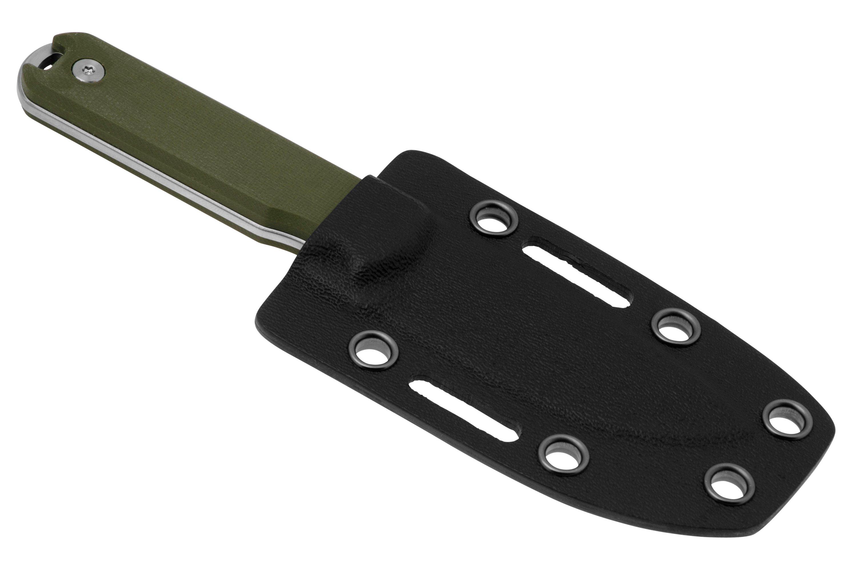 WESN Bornas SN23-1, S35VN Green G10 with Kydex Sheath, fixed knife ...