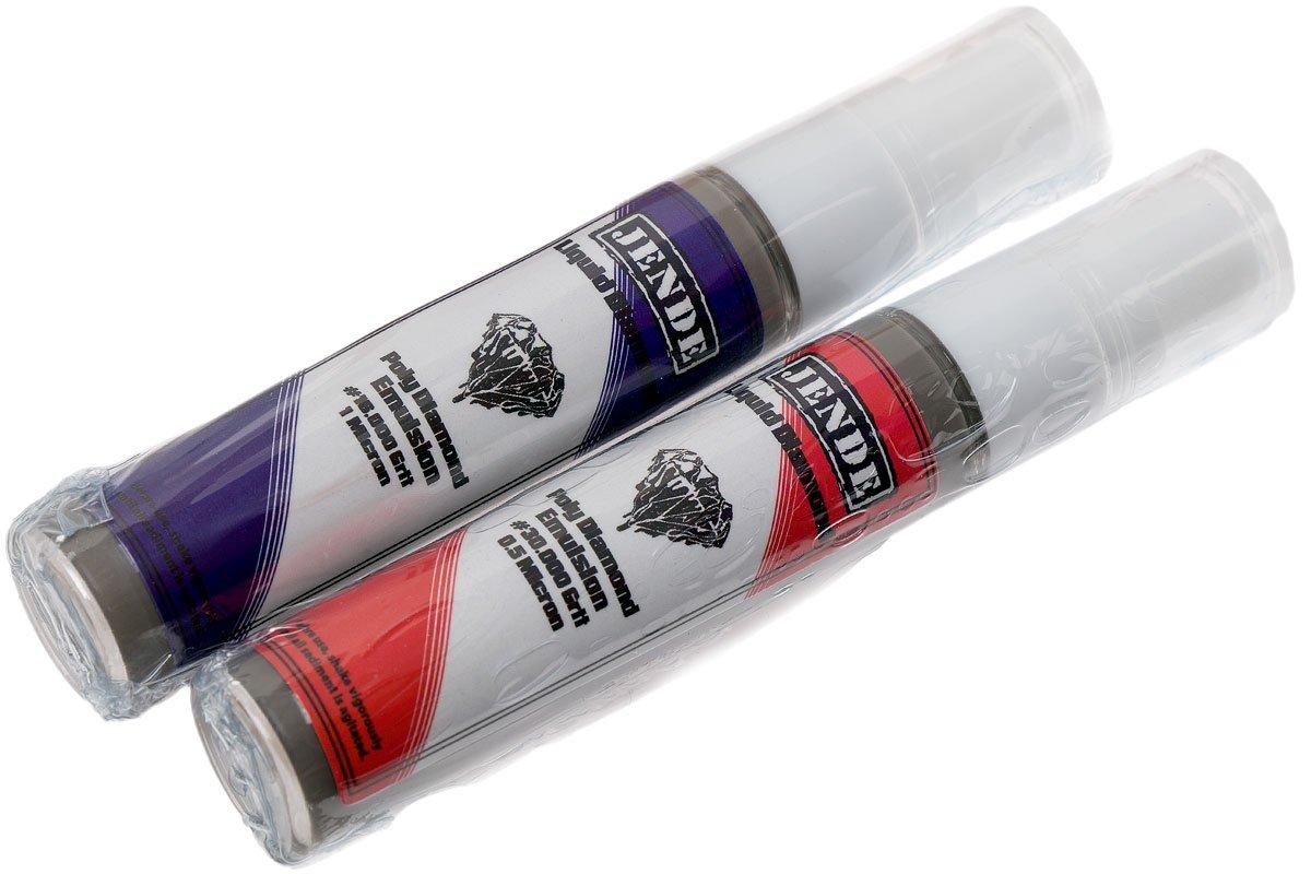 Wicked Edge 1/0.5 microns Poly Diamond Emulsion & Leather Strops Pack ...