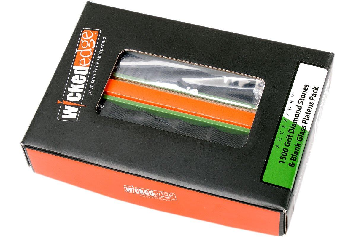 Wicked Edge Diamond Stones 1500 and Blank Glass Platens Pack ...