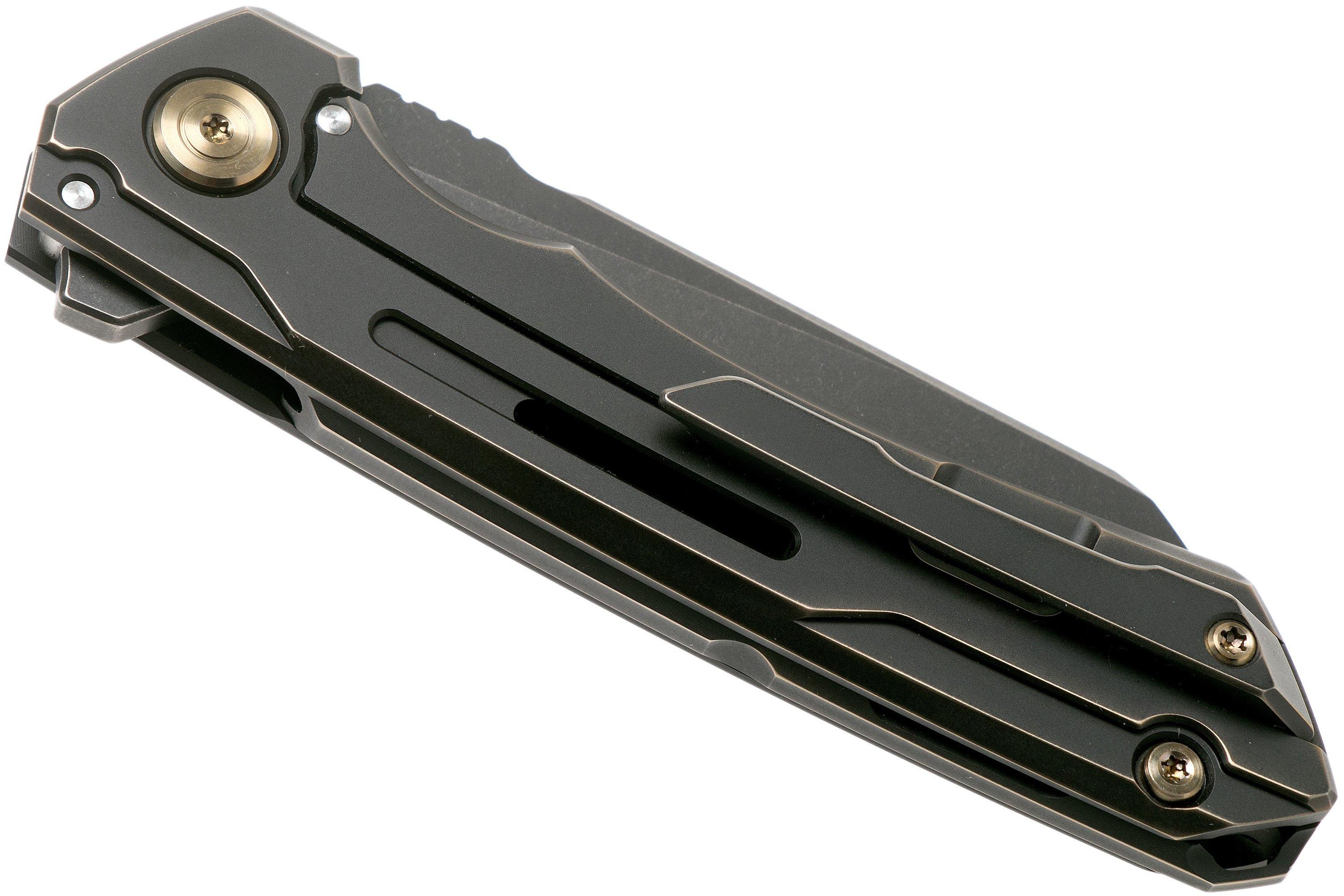 WE Knife Mini Buster 2003B Bronze pocket knife, SNECX design ...