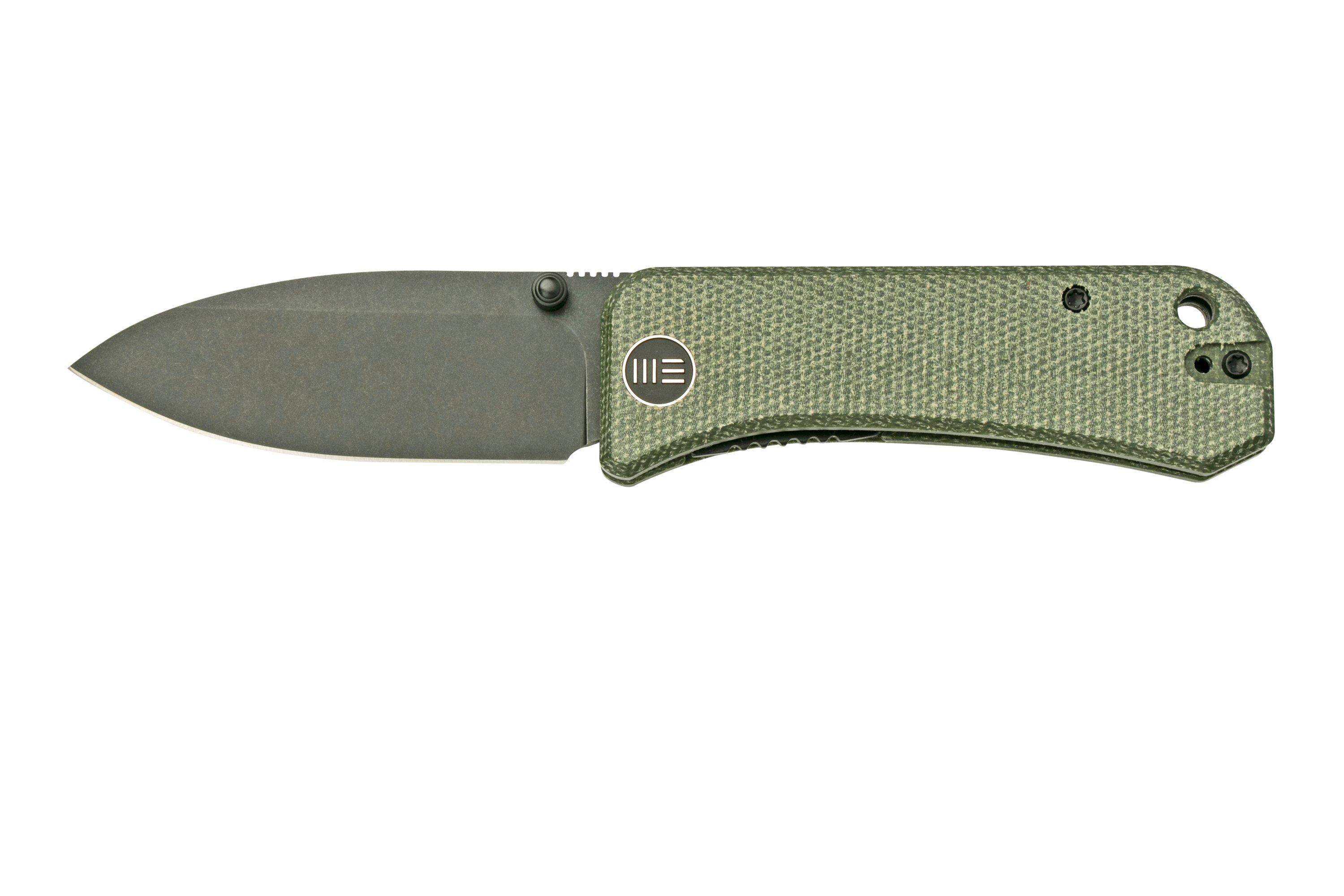 WE Knife Banter 2004J Dark Green Micarta, Black pocket knife, Ben ...