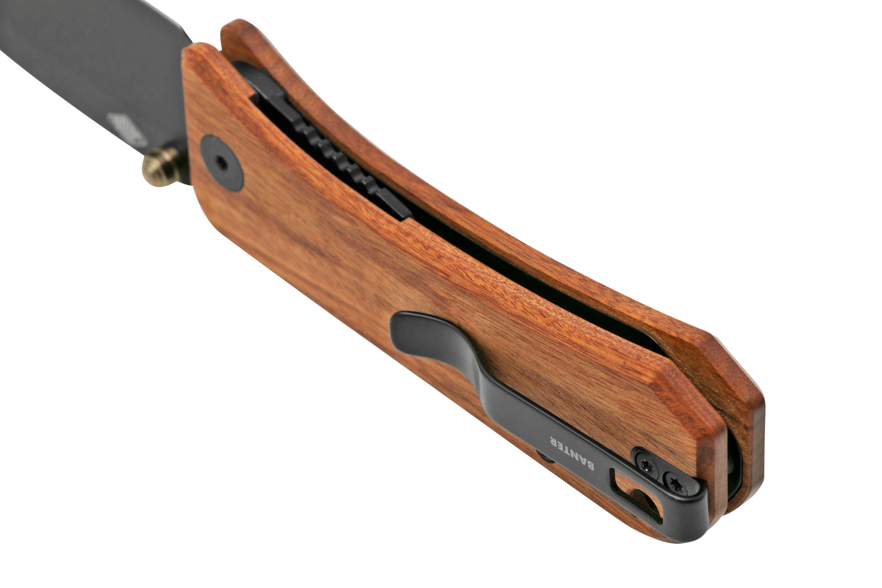 WE Knife Banter, 2004K, Cuibourtia Wood, S35VN, couteau de poche, Ben ...