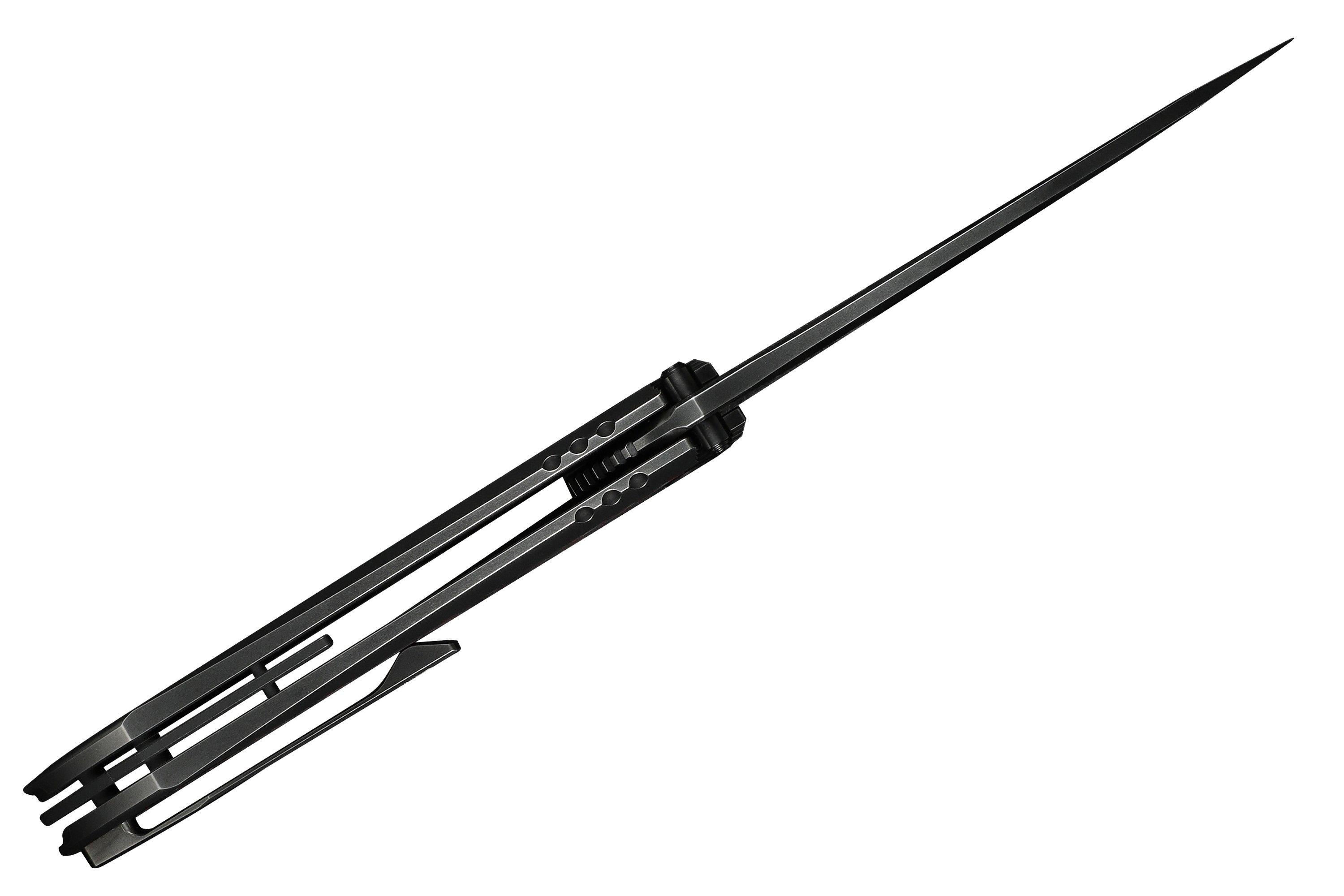 WE Knife Winsome WE23092-4 Polished Gray, Polished Gray Titanium Lava ...