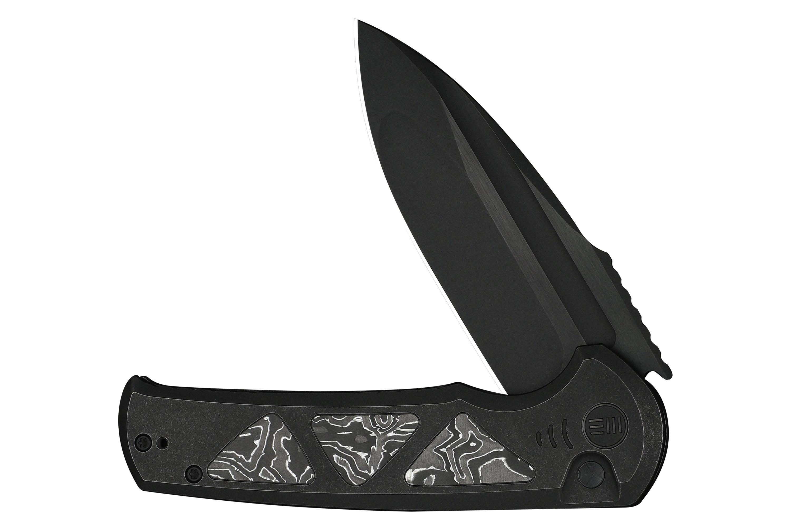 WE Knife Sylox WE24027-1 Black Stonewashed, Titanium Aluminum Foil ...
