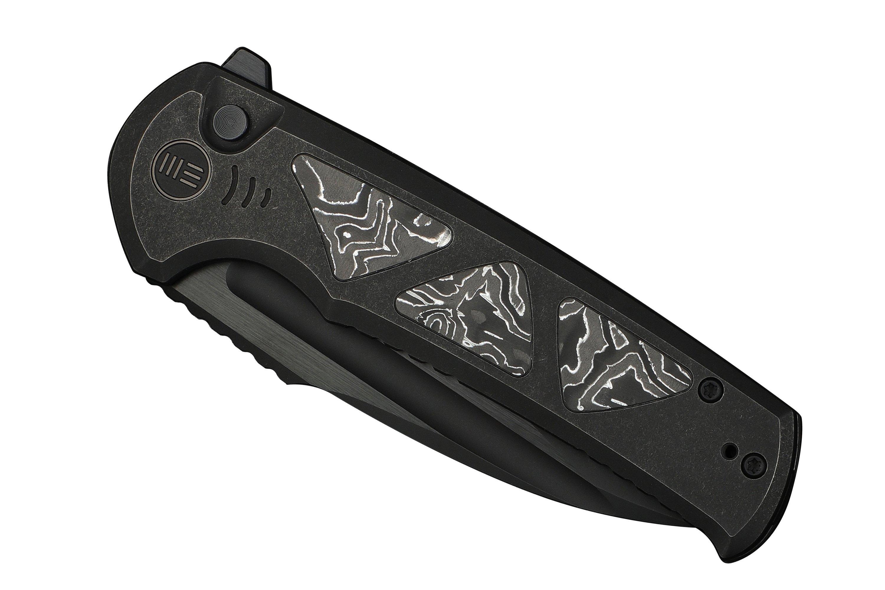WE Knife Sylox WE24027-1 Black Stonewashed, Titanium Aluminum Foil ...