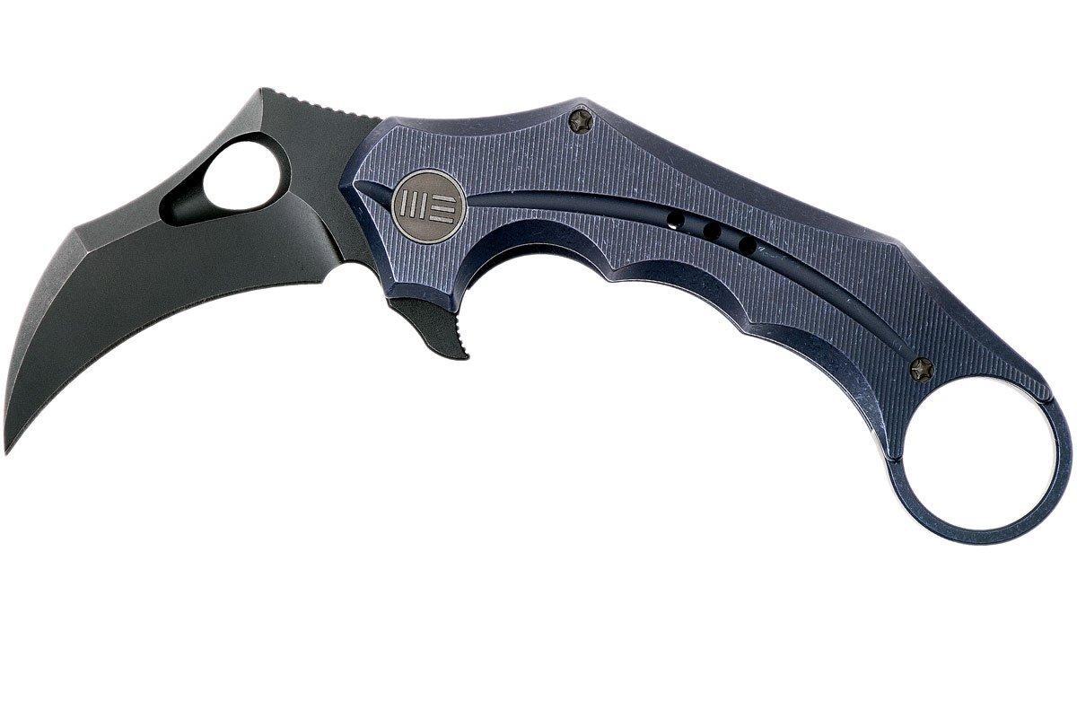 WE Knife 708A Karambit pocket knife, blue | Advantageously shopping at ...
