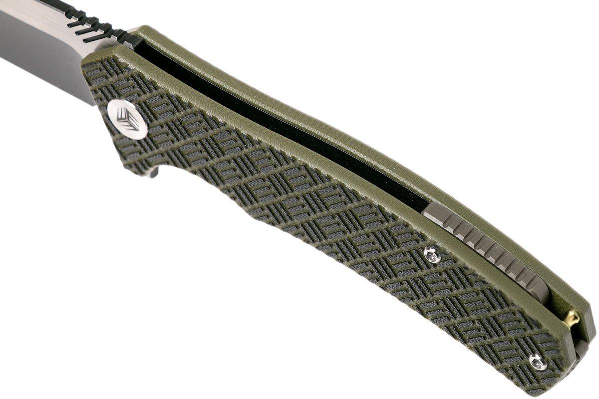WE Knife 711B Blitz pocket knife, green-black G10 | Advantageously ...