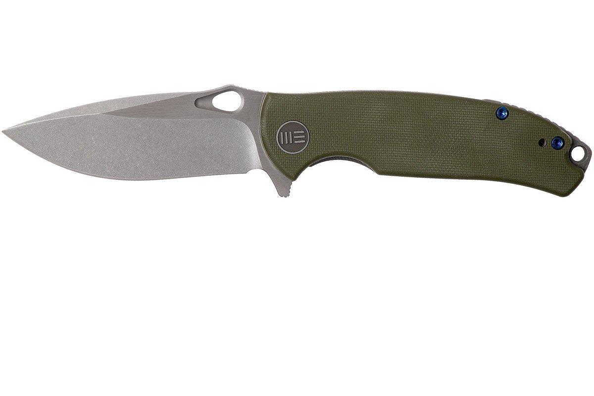 WE Knife 803B Rectifier Green G10, Stonewashed S35VN pocket knife ...