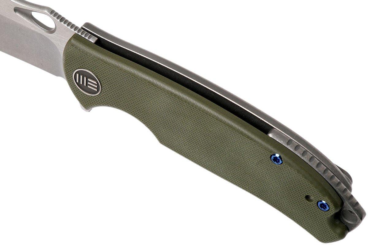 WE Knife 803B Rectifier Green G10, Stonewashed S35VN pocket knife ...