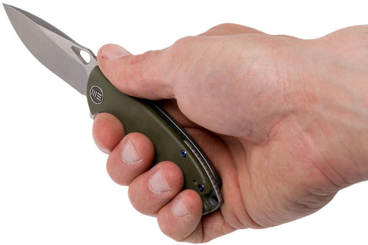 WE Knife 803B Rectifier Green G10, Stonewashed S35VN pocket knife ...