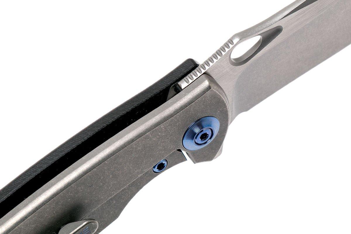 WE Knife 803F Rectifier Black G10, Stonewashed S35VN pocket knife ...