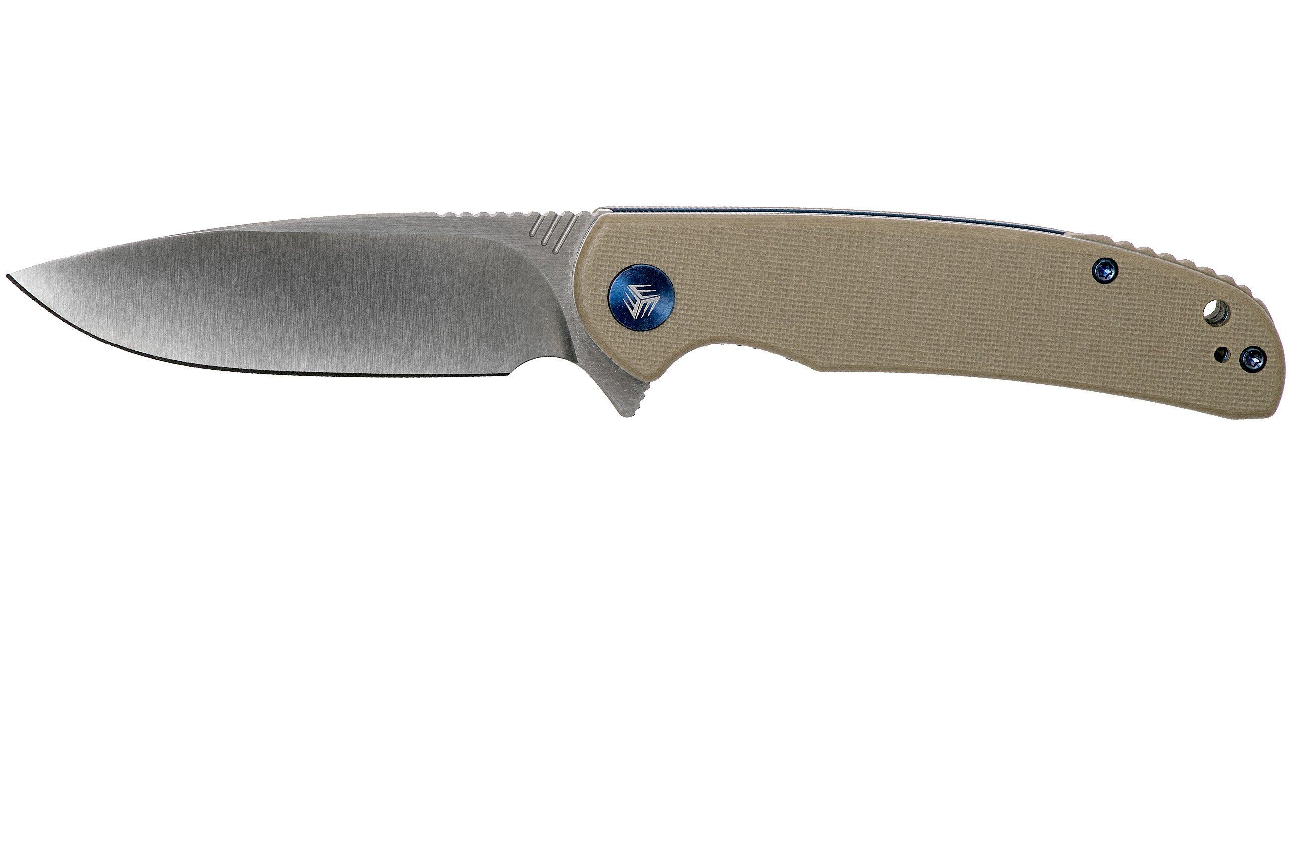 WE Knife Practic 809B pocket knife, tan G10 | Advantageously shopping ...