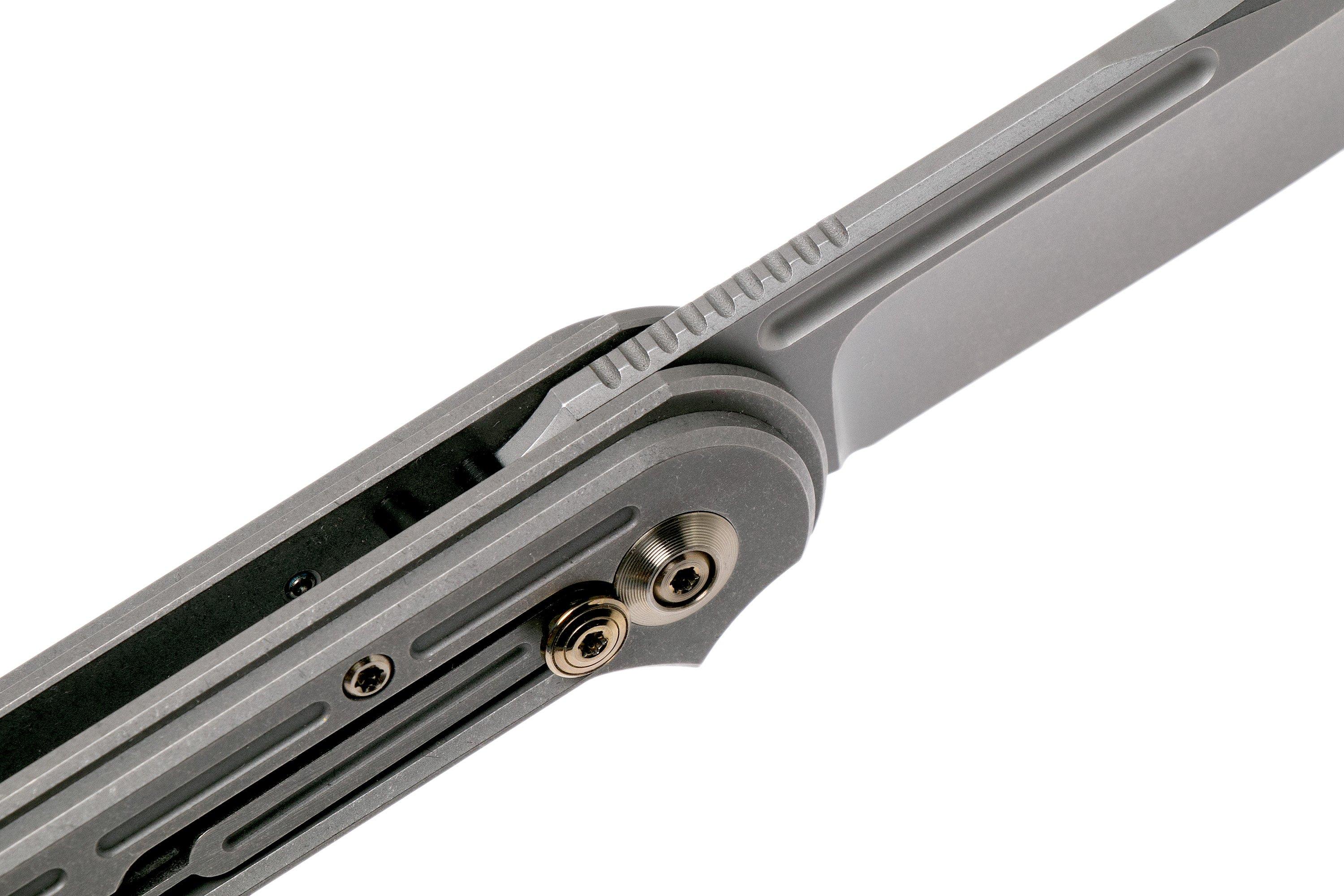 WE Knife Double Helix 815F Taschenmesser, Grey Handle, Stonewashed ...