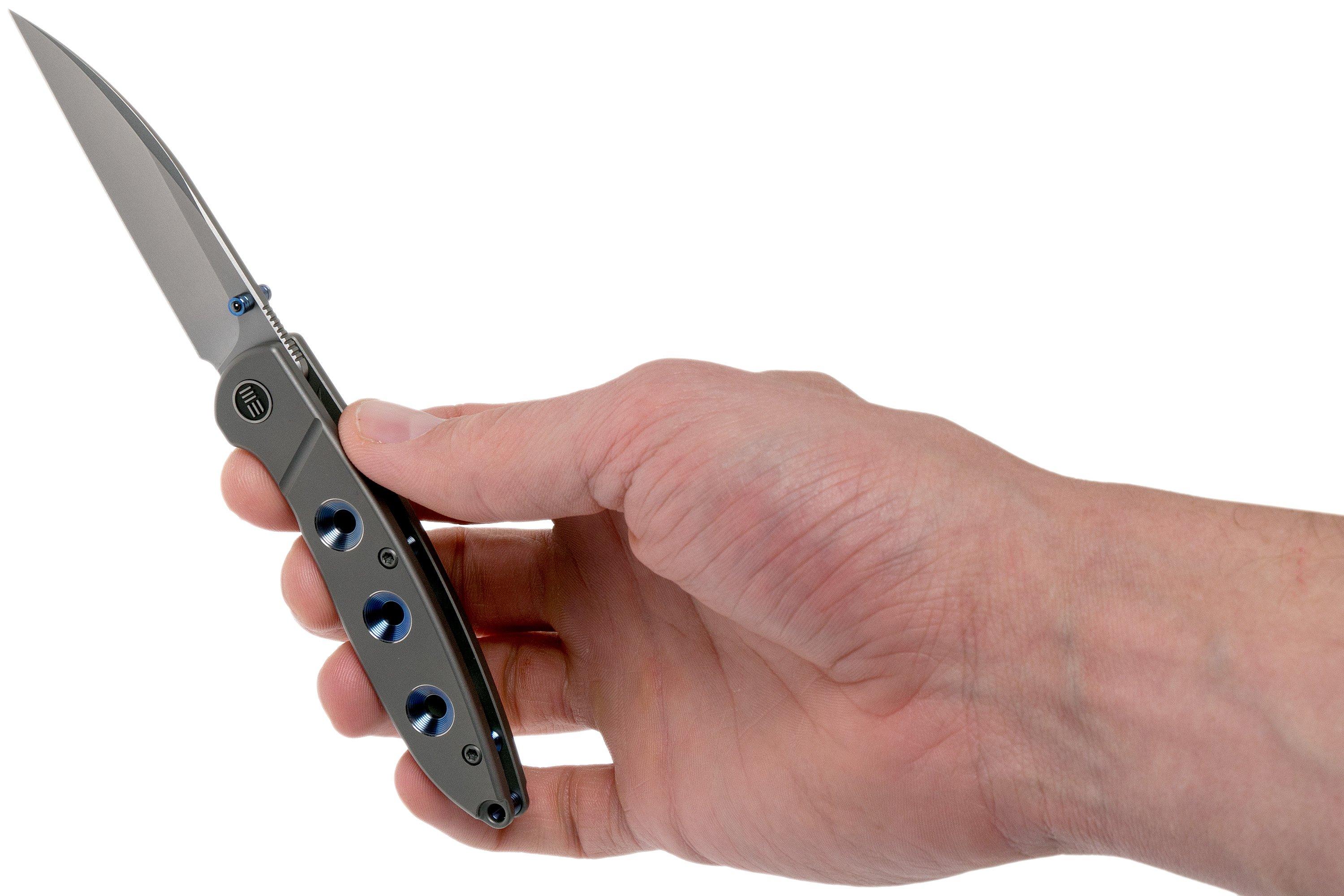 WE Knife Schism 908B blue pocket knife | Advantageously shopping at ...