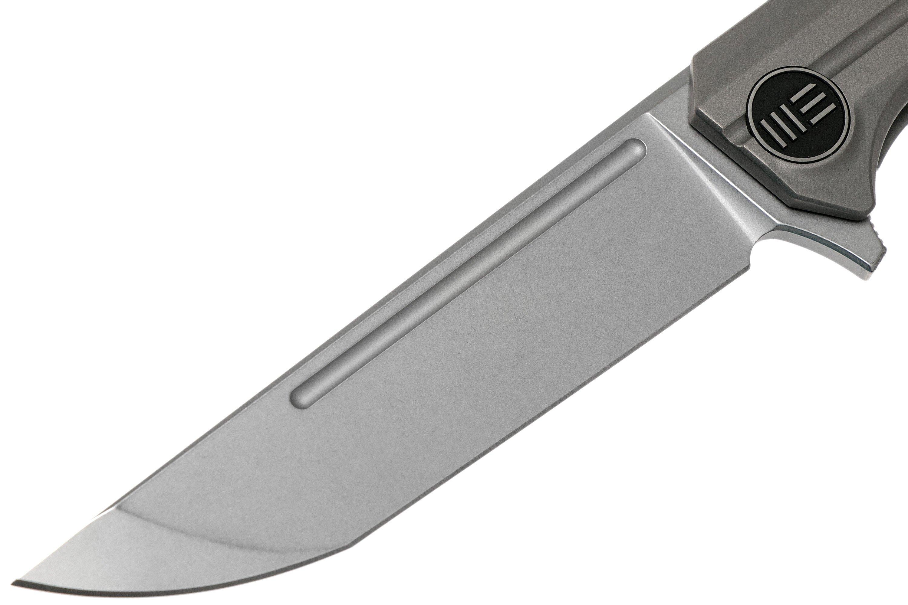 WE Knife Syncro 909C Grey Ti pocket knife | Advantageously shopping at ...