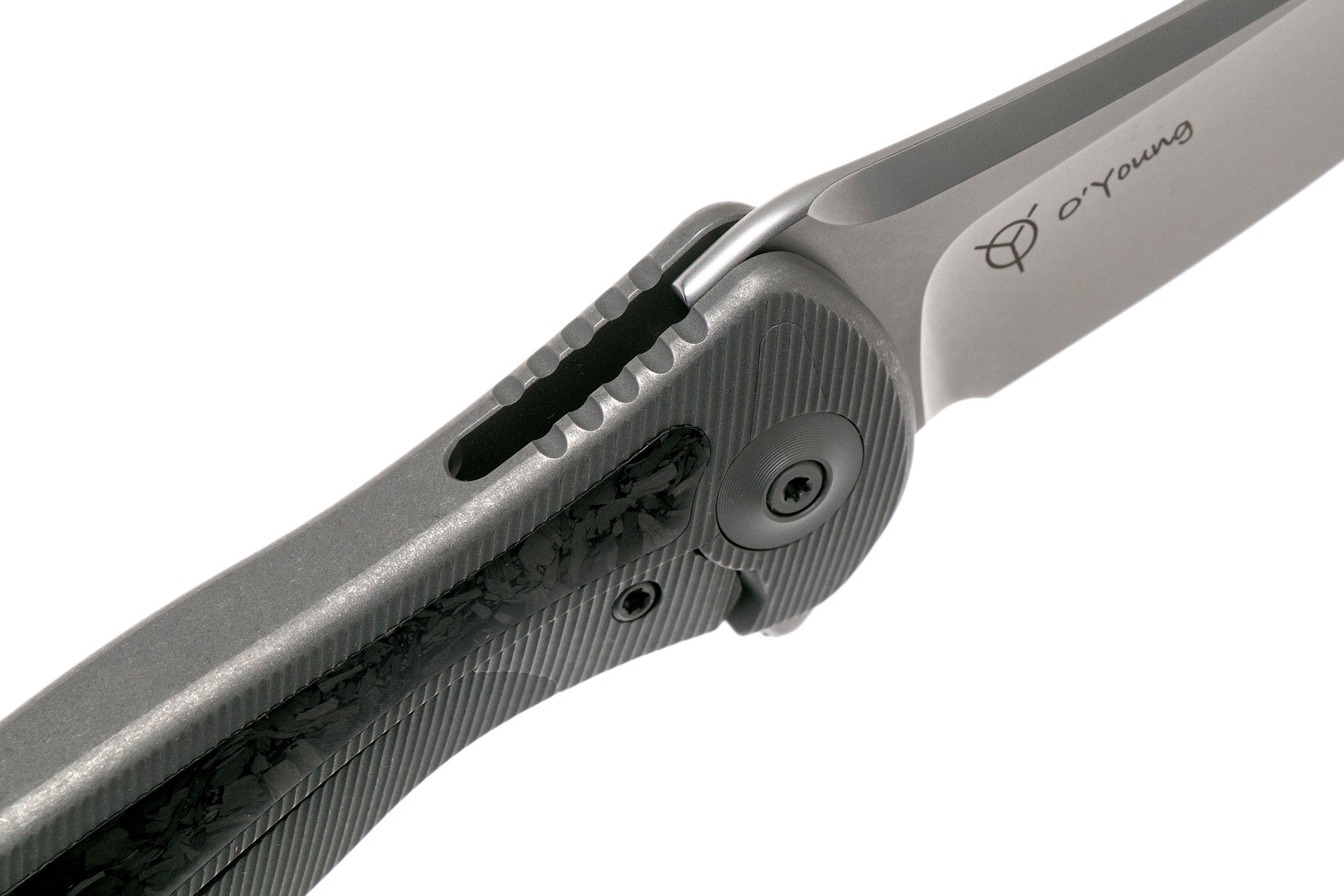 WE Knife 912CF-B Synergy2 Shredded Carbon fibre Tanto pocket knife, Jim ...