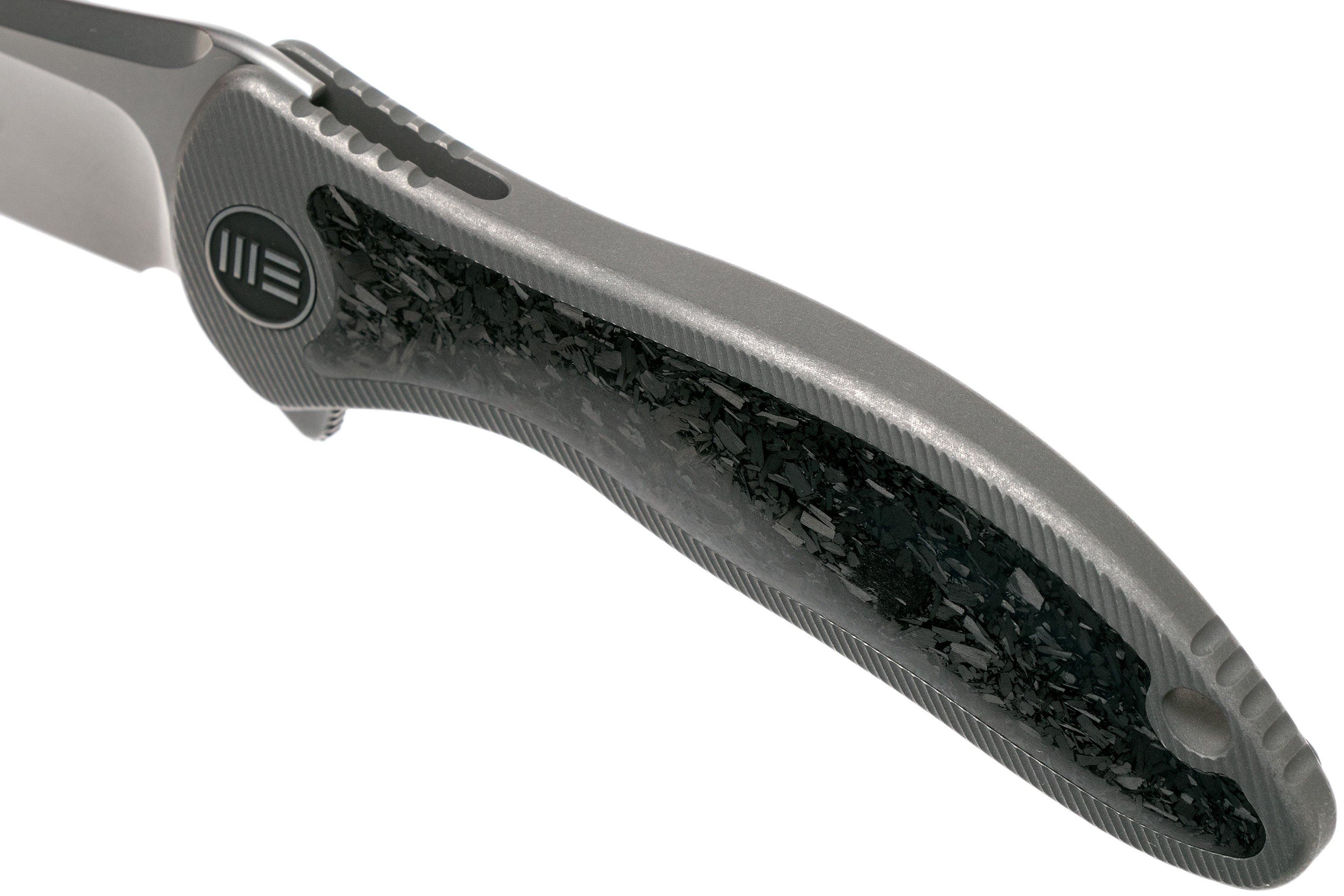 WE Knife 912CF-B Synergy2 Shredded Carbon fibre Tanto pocket knife, Jim ...