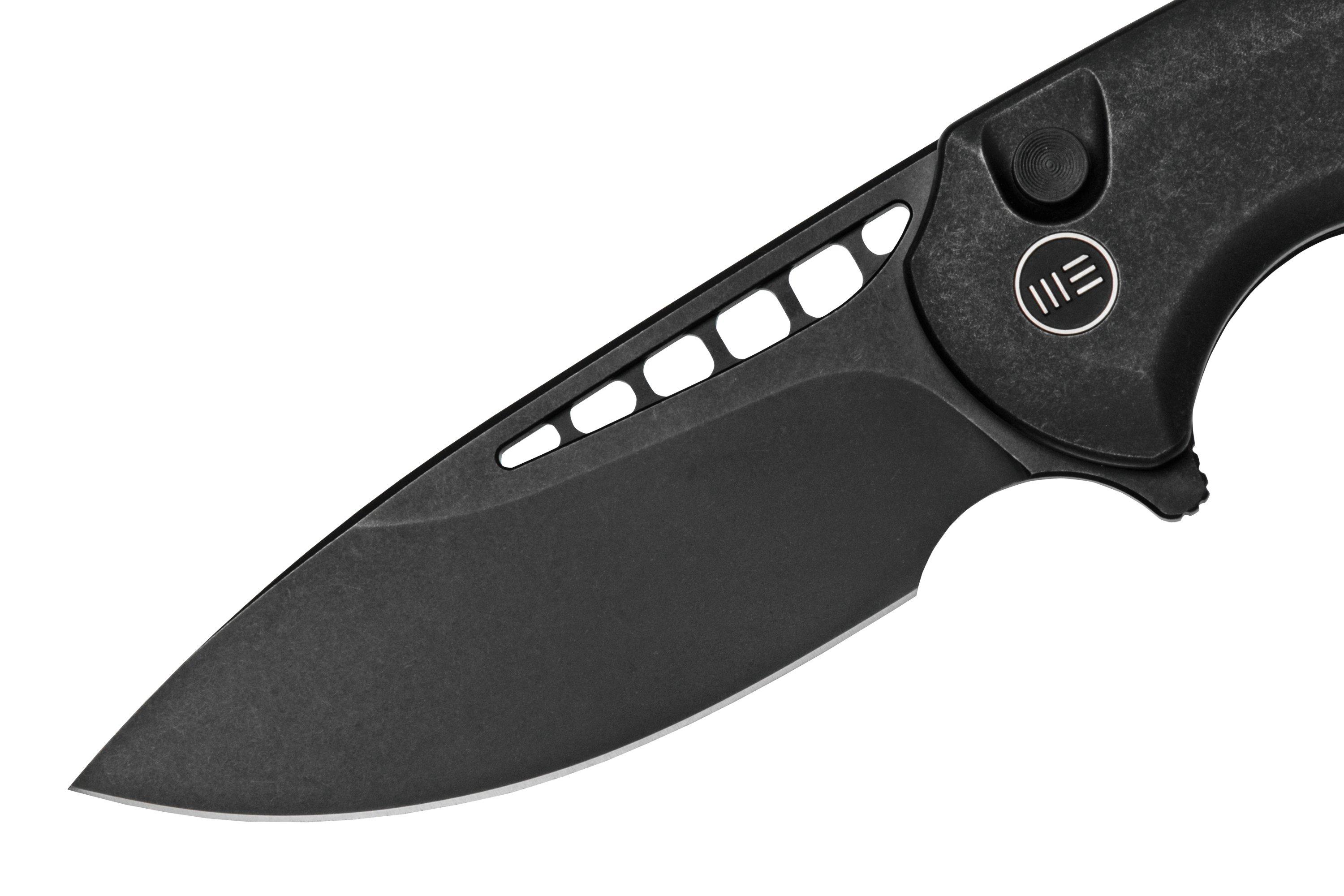 WE Knife Mini Malice WE054BL-1, Black Titanium pocket knife ...