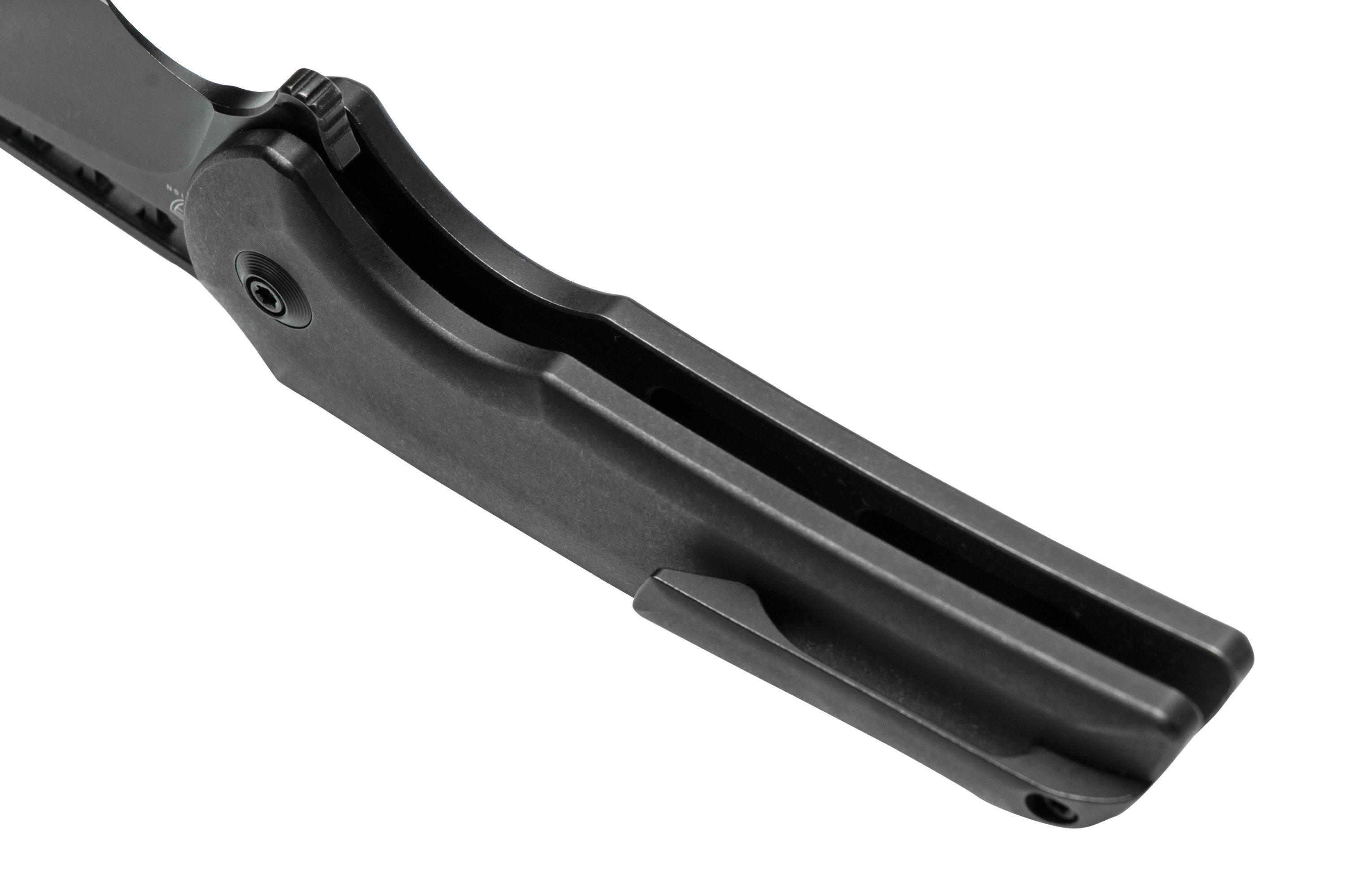 WE Knife Mini Malice WE054BL-1, Black Titanium pocket knife ...