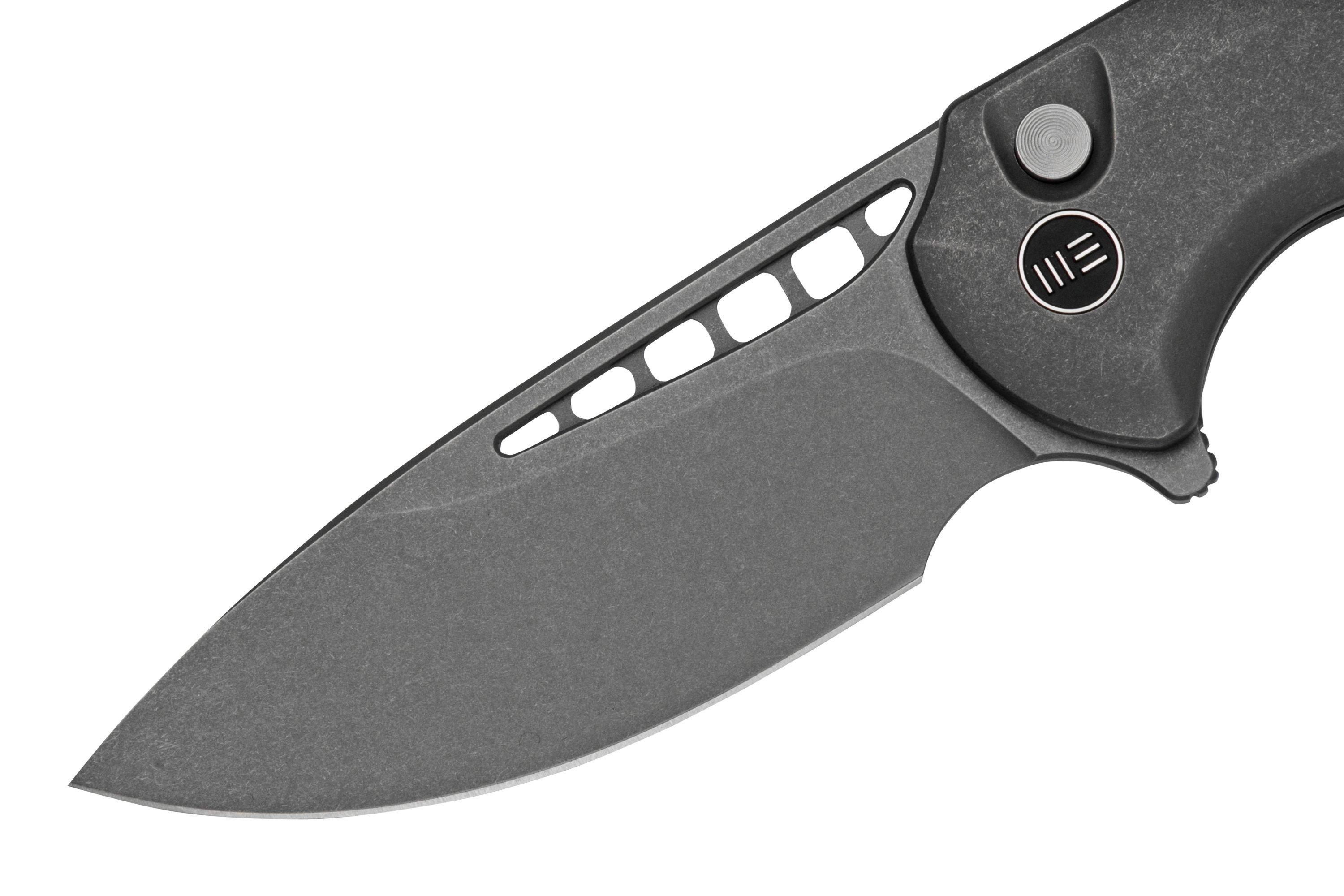 WE Knife Mini Malice WE054BL-2, Gray Titanium pocket knife ...