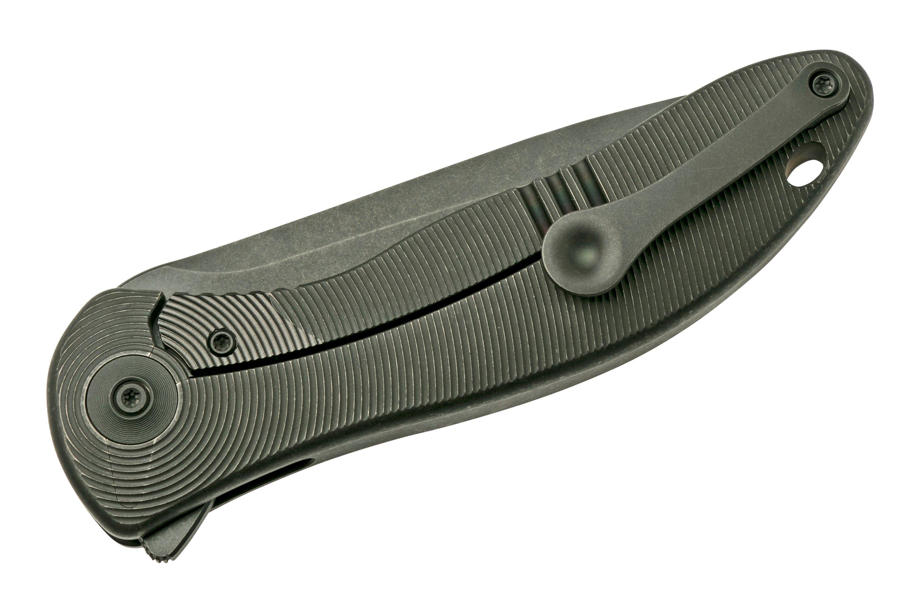 WE Knife Synergy 2v2 WE18046D-3, Black Titanium, pocket knife, Jim O ...