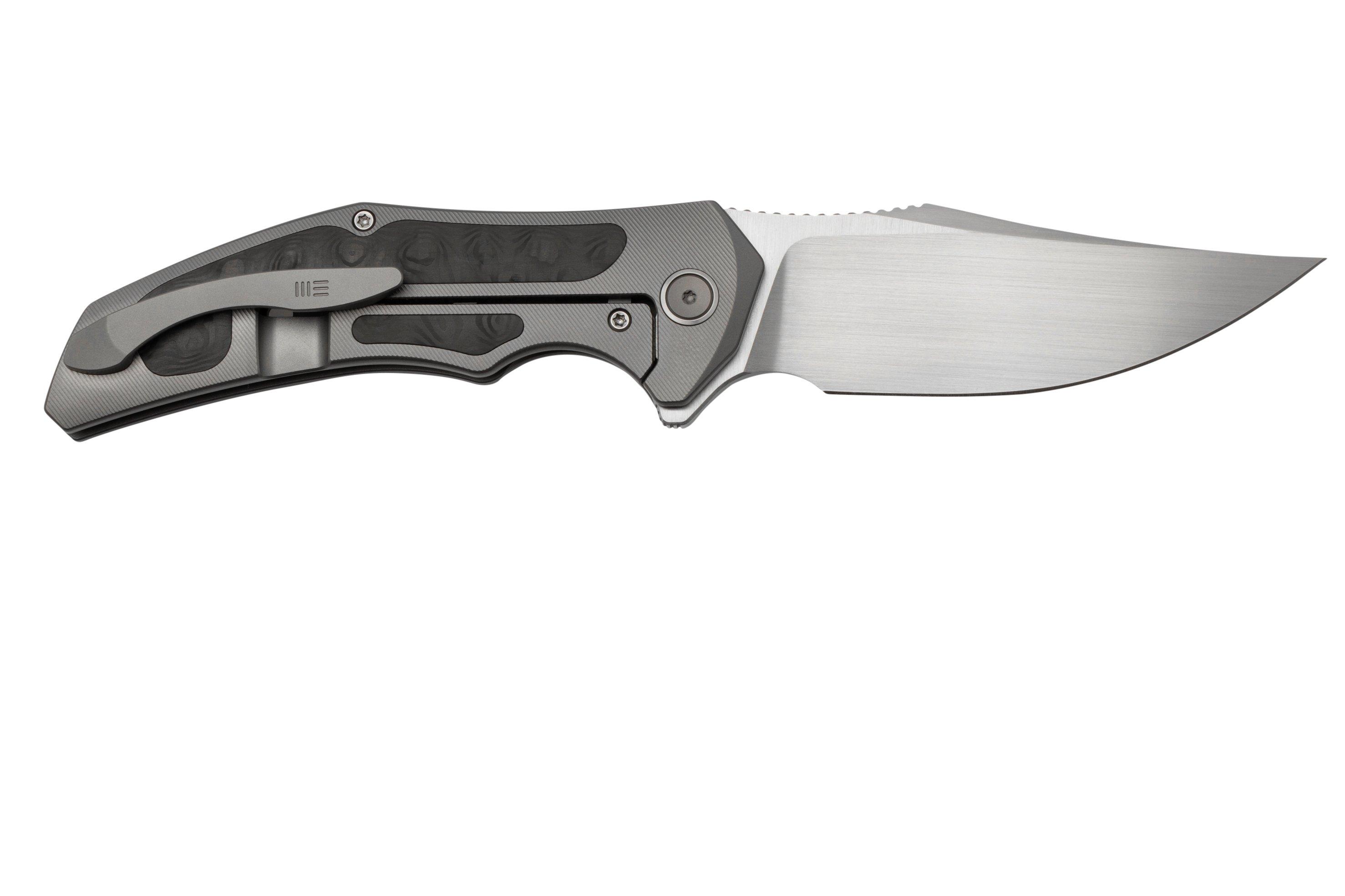 WE Knife Magnetron Gray Titanium Rose Carbon Fiber, Hand Rubbed CPM ...