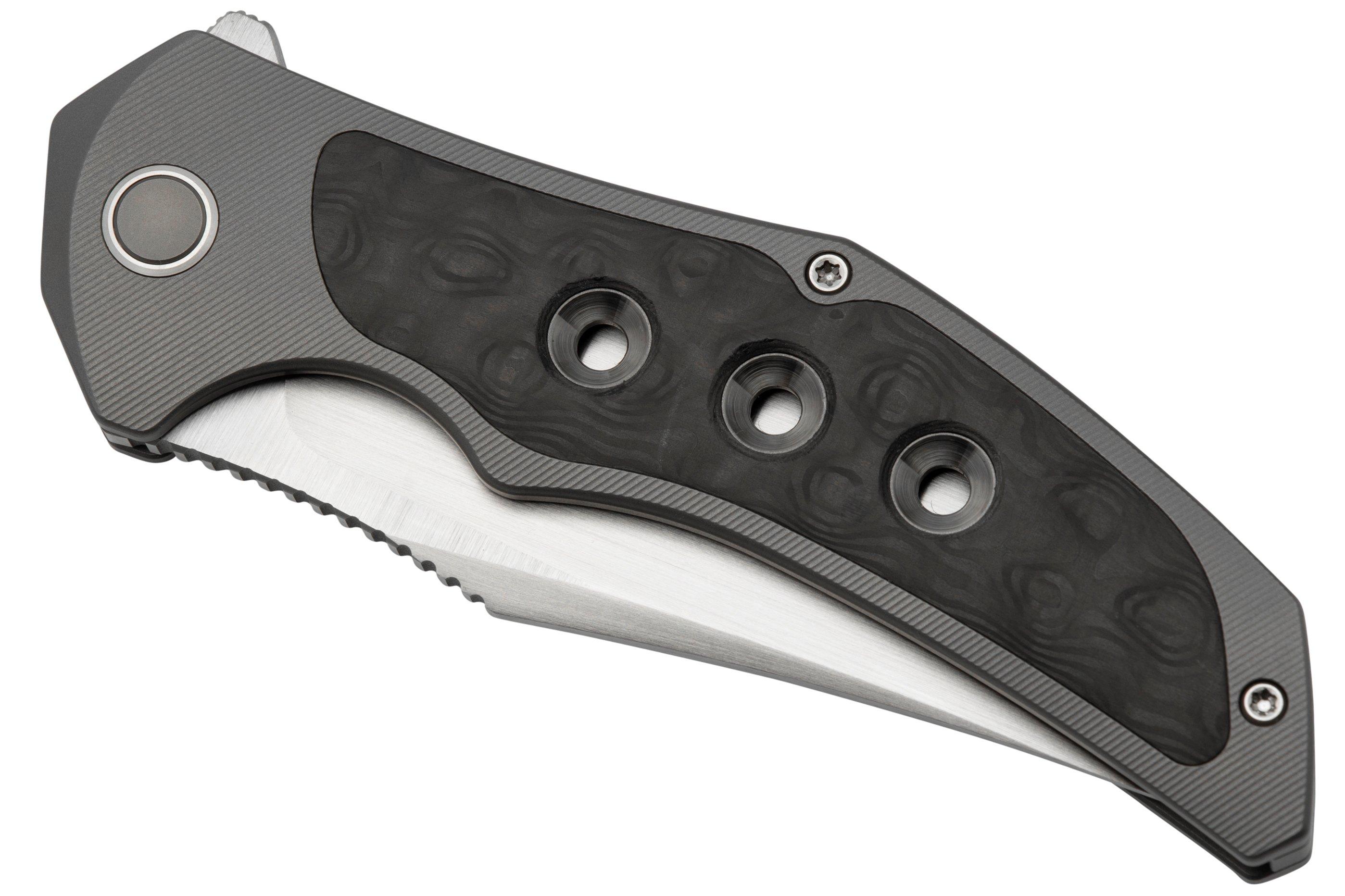 WE Knife Magnetron Gray Titanium Rose Carbon Fiber, Hand Rubbed CPM ...
