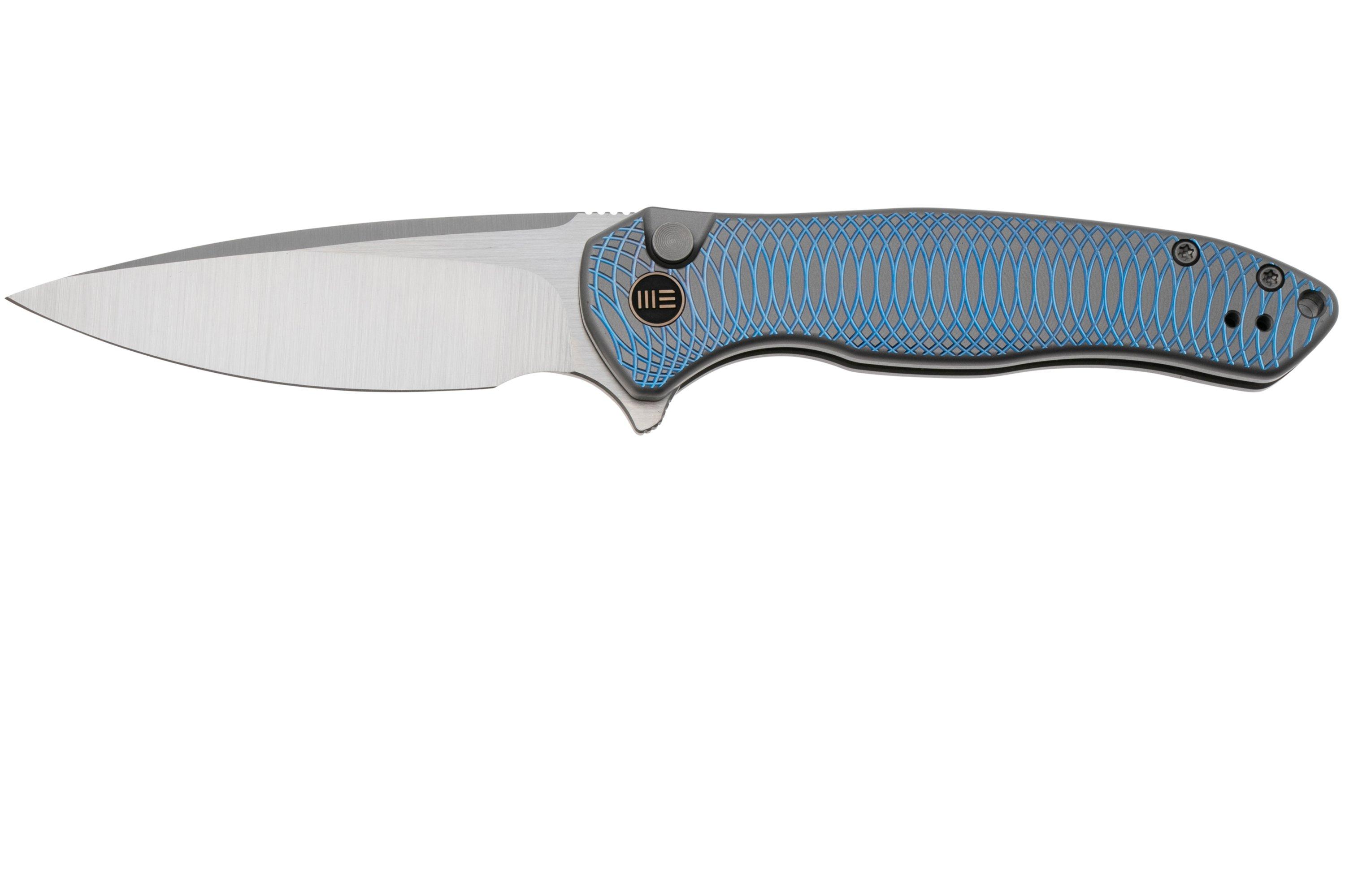 WE Knife Kitefin WE19002M-3, Hand Polished Satin CPM 20CV, Blue ...