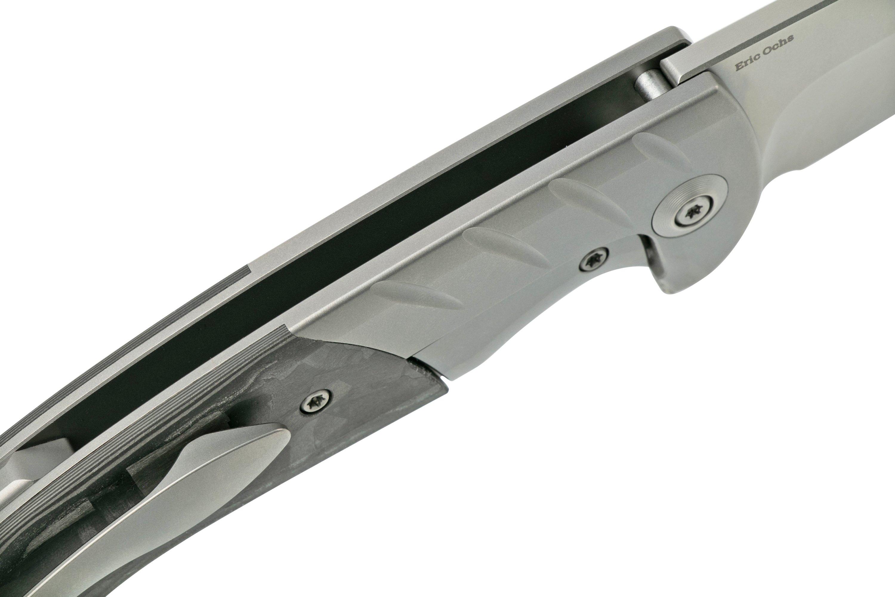 WE Knife Curvaceous WE20012-1 Grey Titanium, Marble Carbon fibre ...