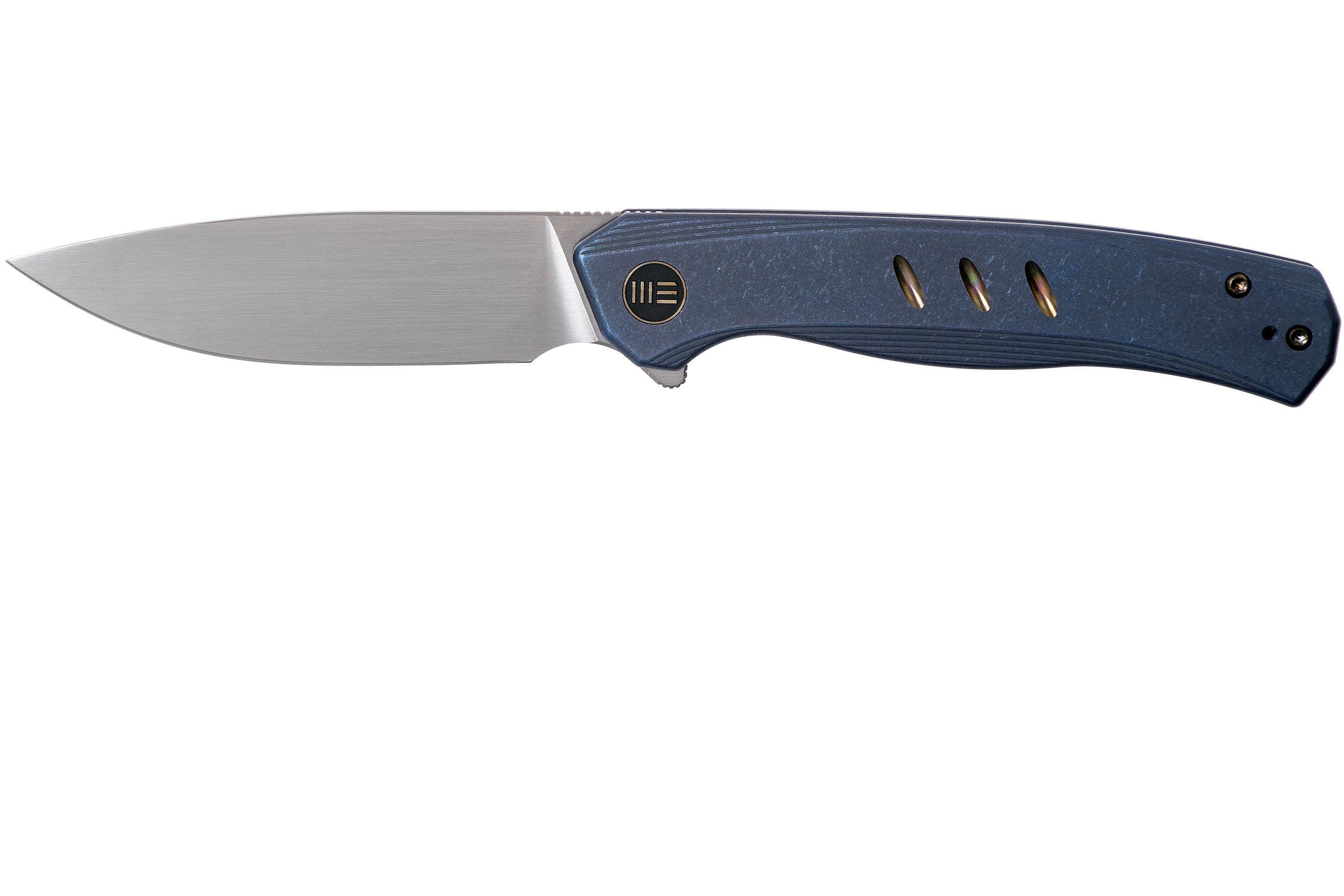 WE Knife Seer WE20015-2 Hand Rubbed, Blue Titanium Limited Edition ...