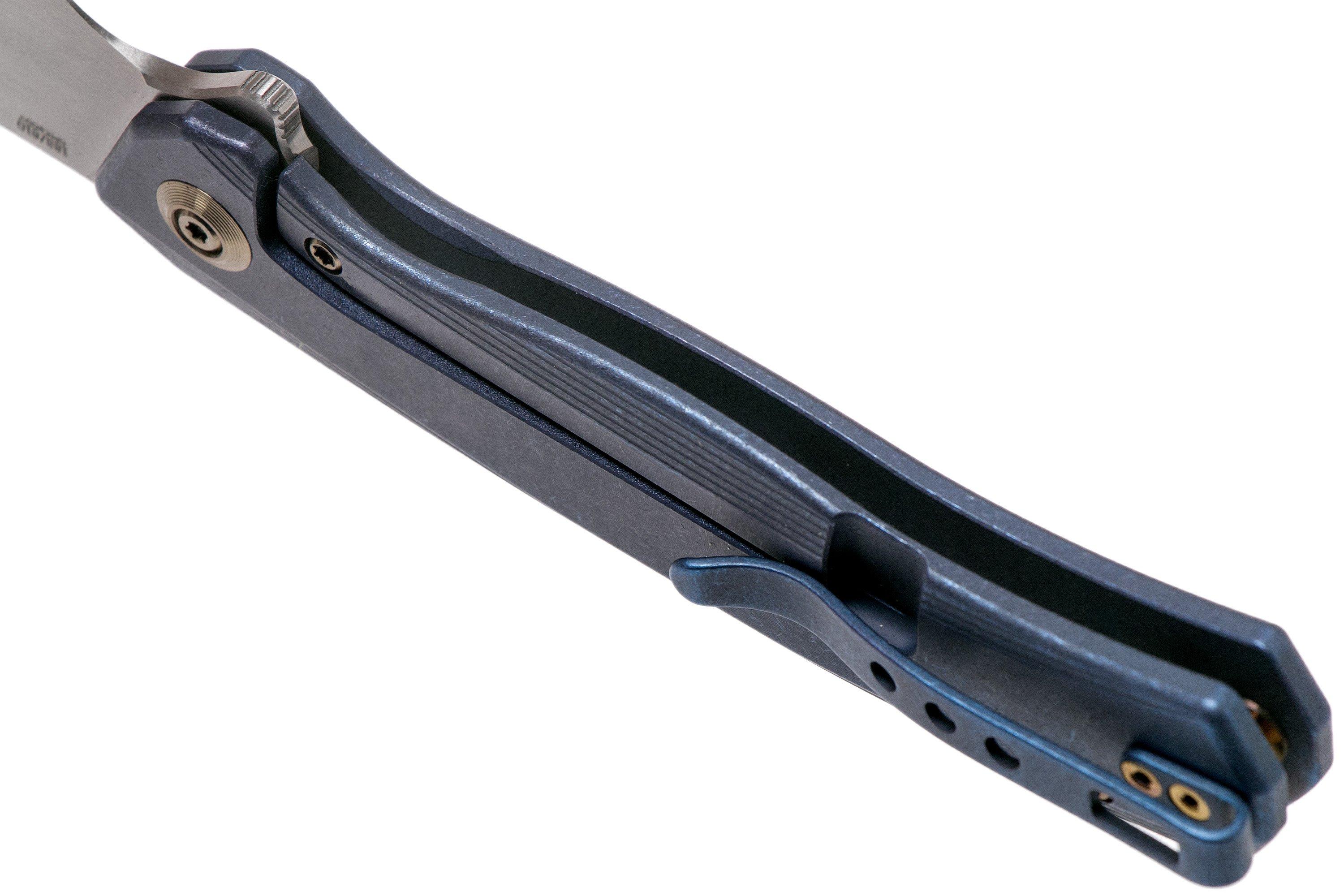 WE Knife Seer WE20015-2 Hand Rubbed, blaues Titanium Limited Edition ...