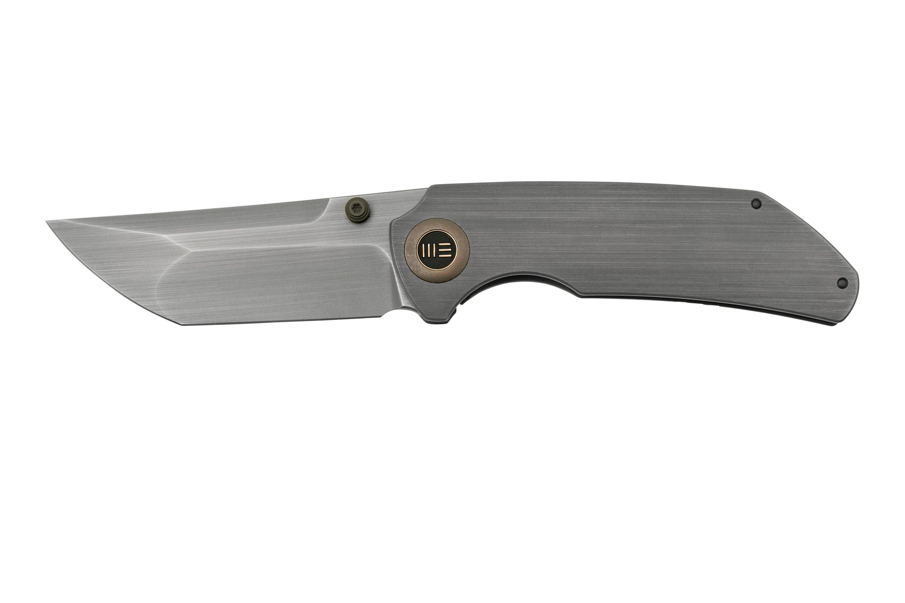 WE Knife Thug XL, WKWE20028D-1, Grey Titanium, Grey CPM-20CV pocket ...