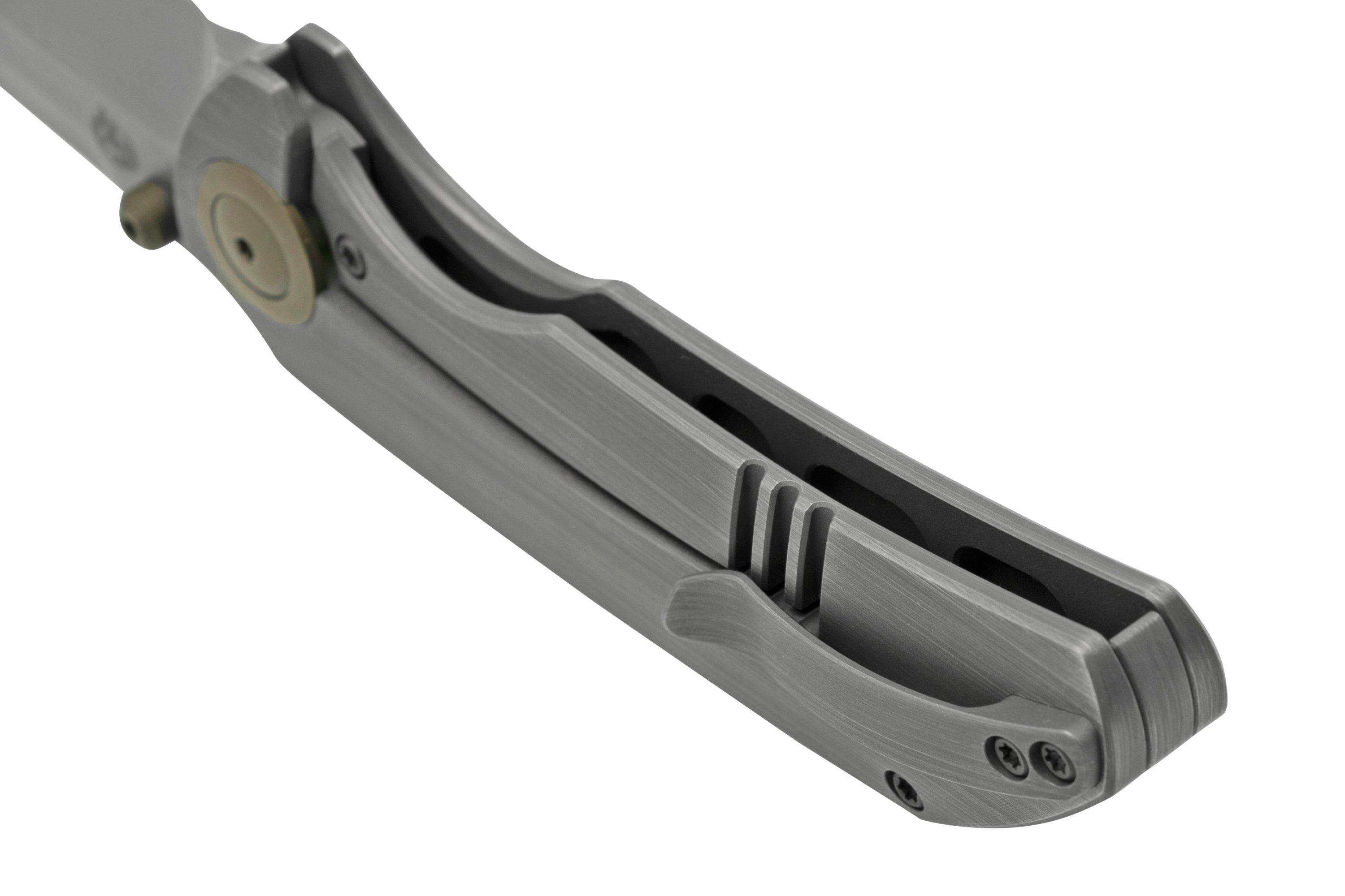 WE Knife Thug XL, WKWE20028D-1, Grey Titanium, Grey CPM-20CV pocket ...