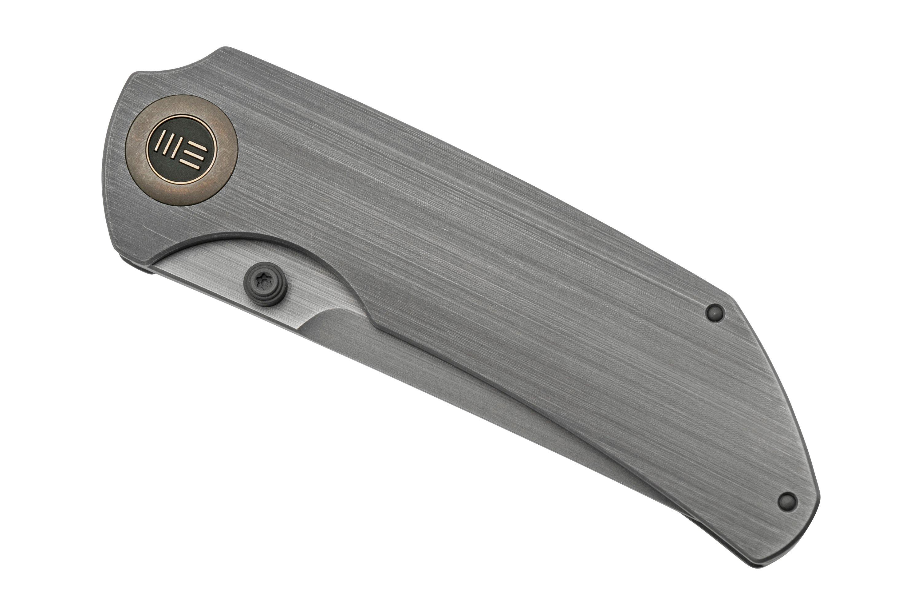 WE Knife Thug XL, WKWE20028D-1, Grey Titanium, Grey CPM-20CV pocket ...